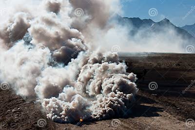 M8 HC Smoke Grenade stock photo. Image of device, white - 18905118