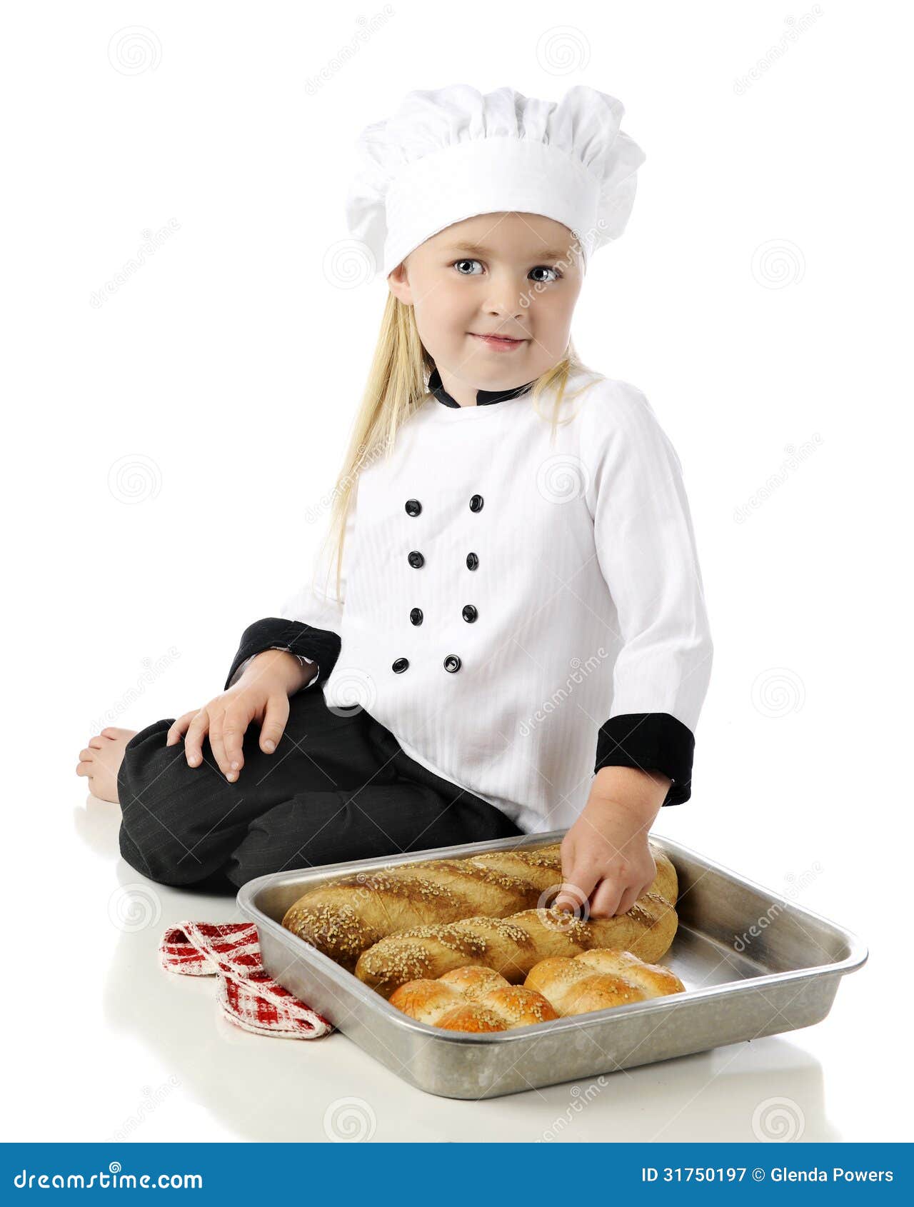 Mały piekarz obraz stock. Obraz złożonej z dziewczyna - 31750197