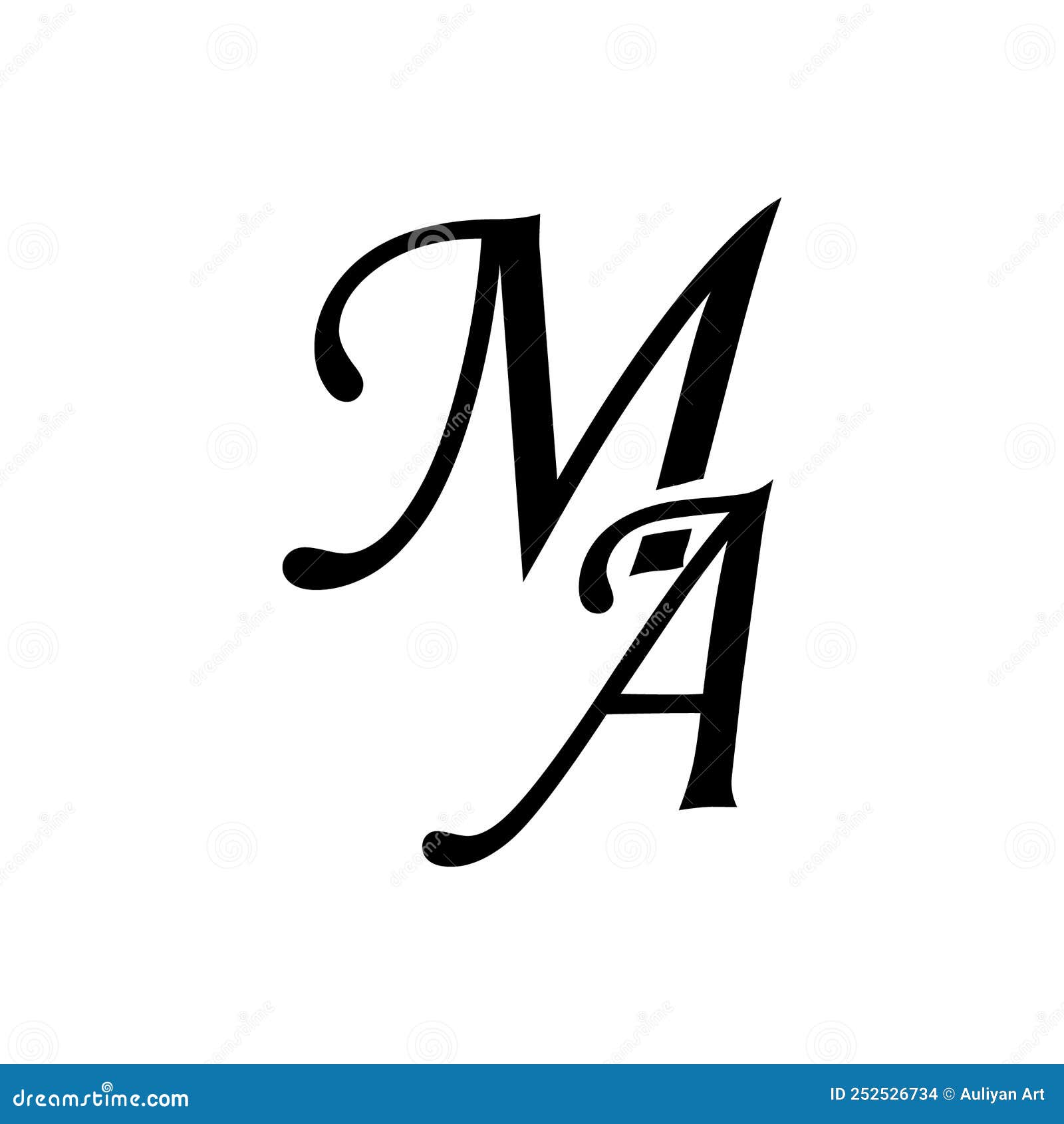 MA. MA Alphabets Letters Logo Monogram Stock Vector - Illustration of ...