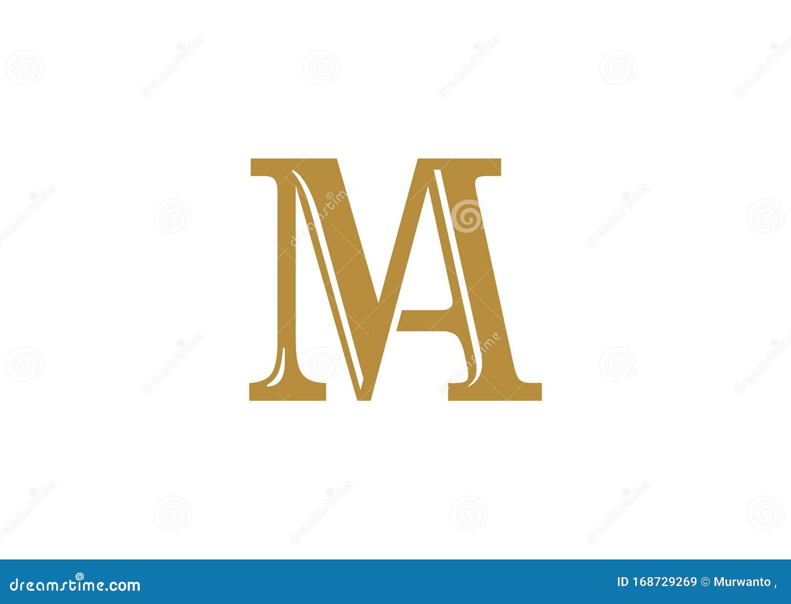 MA letter logo stock vector. Illustration of creative - 168729269