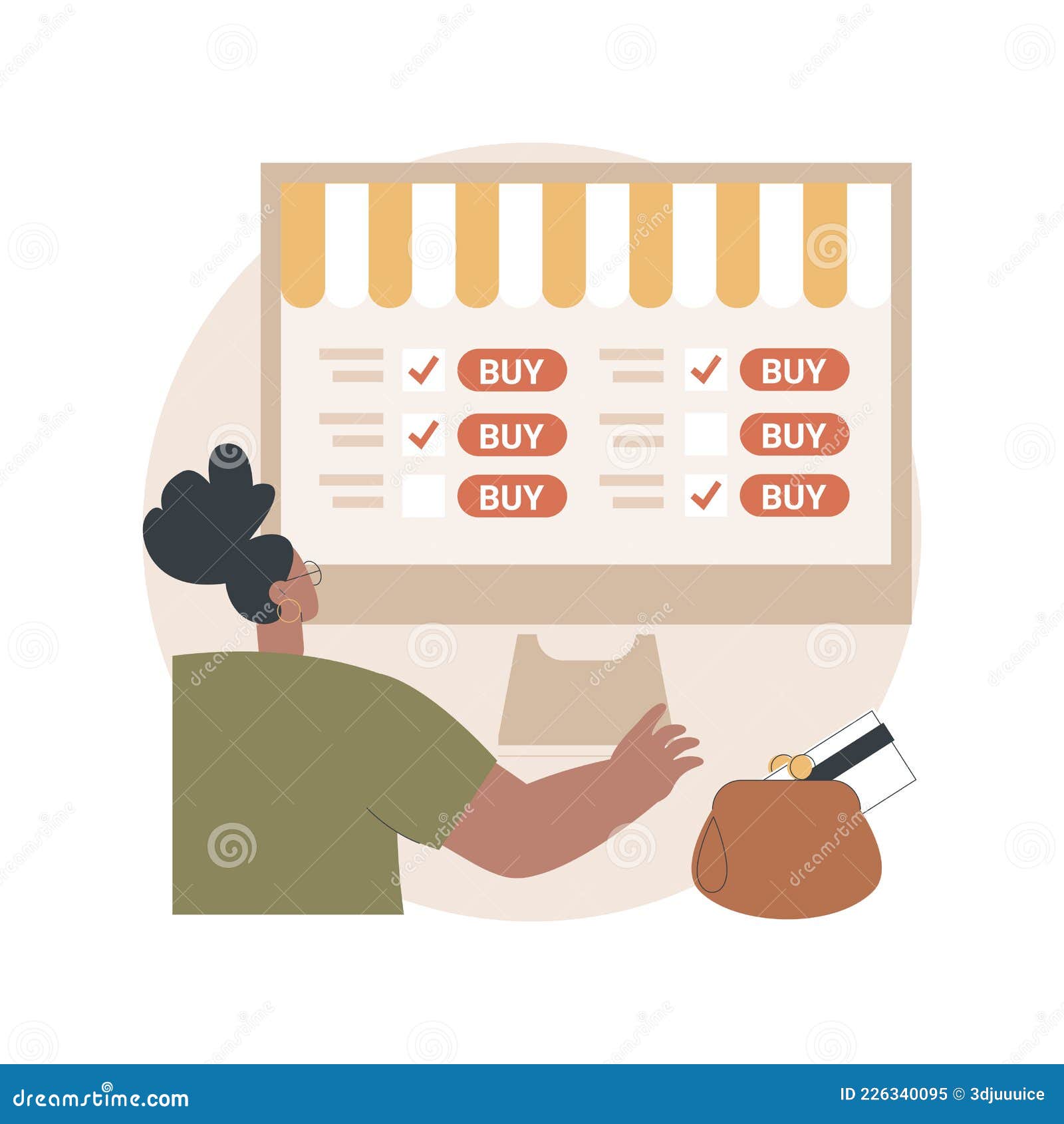 Ma Liste De Commandes Concept Abstrait Illustration Vectorielle Concept ...
