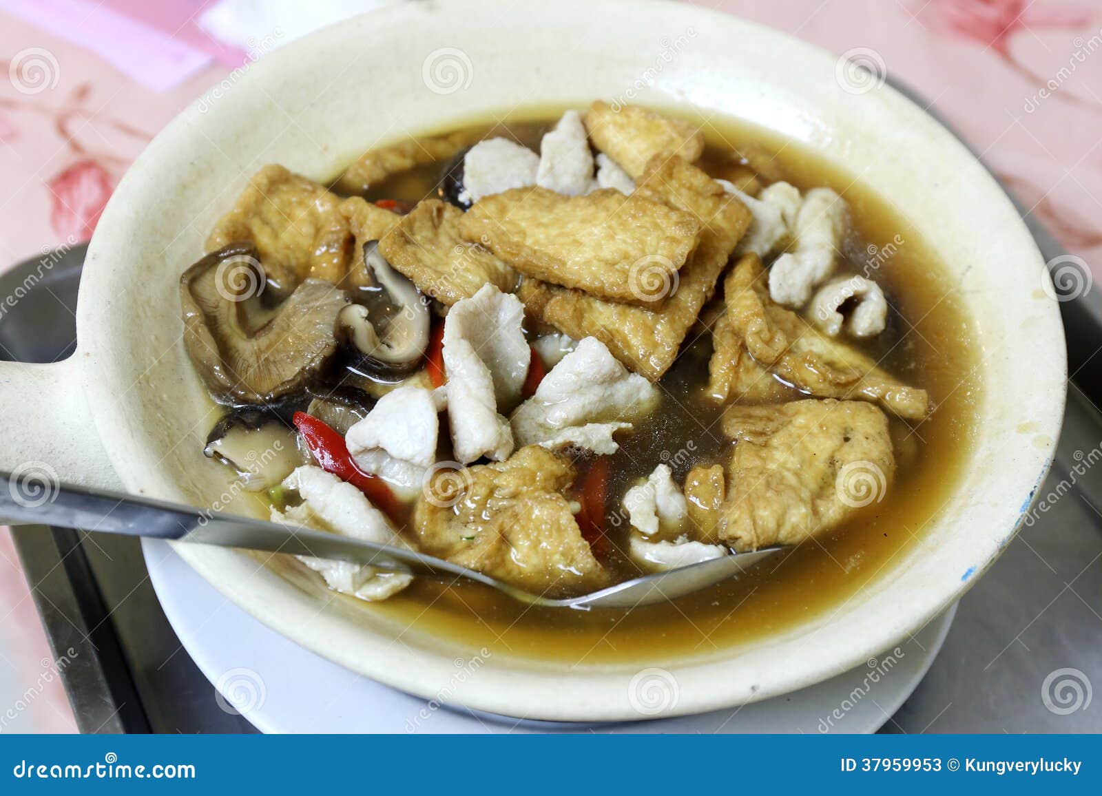 Ma Po Tofu stock image. Image of sauce, claypot, cuisine - 37959953