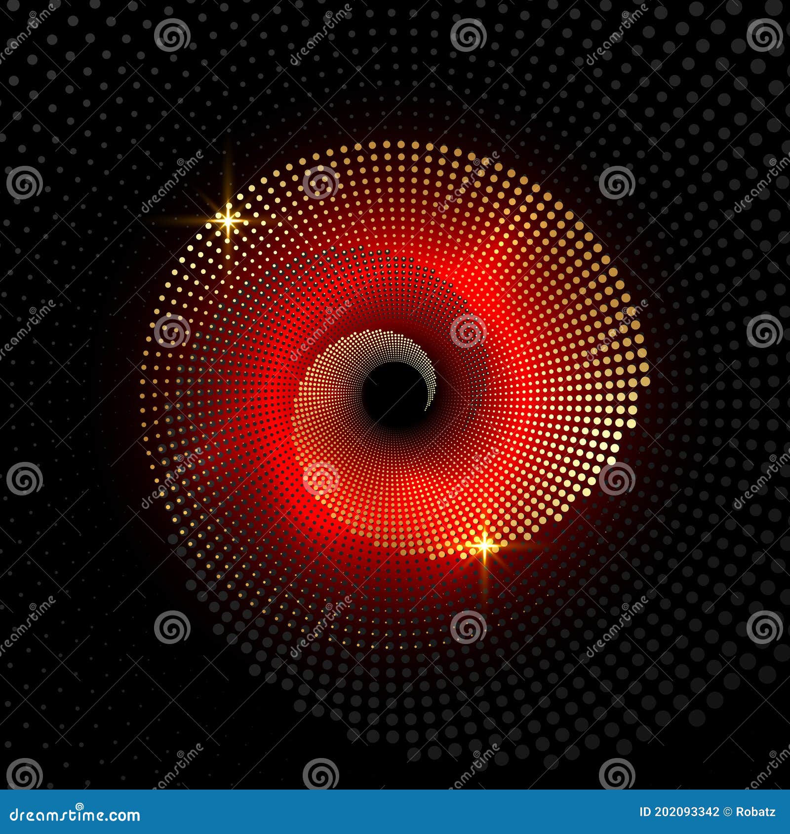 Gold Vortex Circle Logo Design Template. Recycle Logo Concept Isolated ...