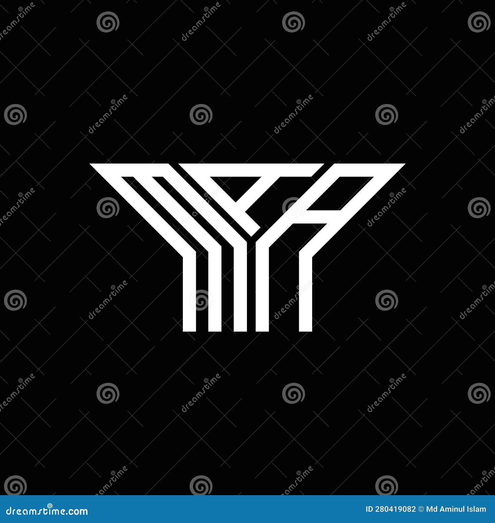 MAA Letter Logo Creative Design with Vector Graphic, MAA Simple and ...