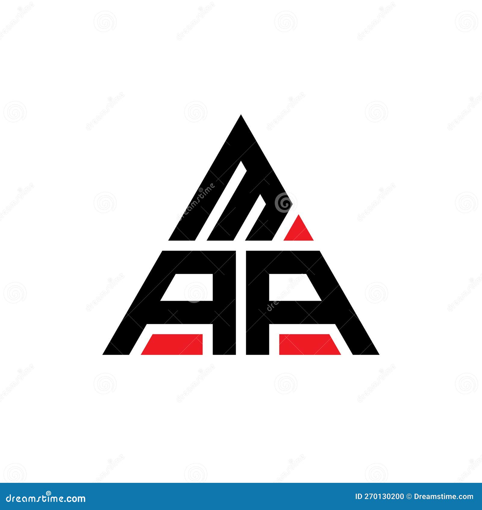 MAA Triangle Letter Logo Design with Triangle Shape. MAA Triangle Logo ...