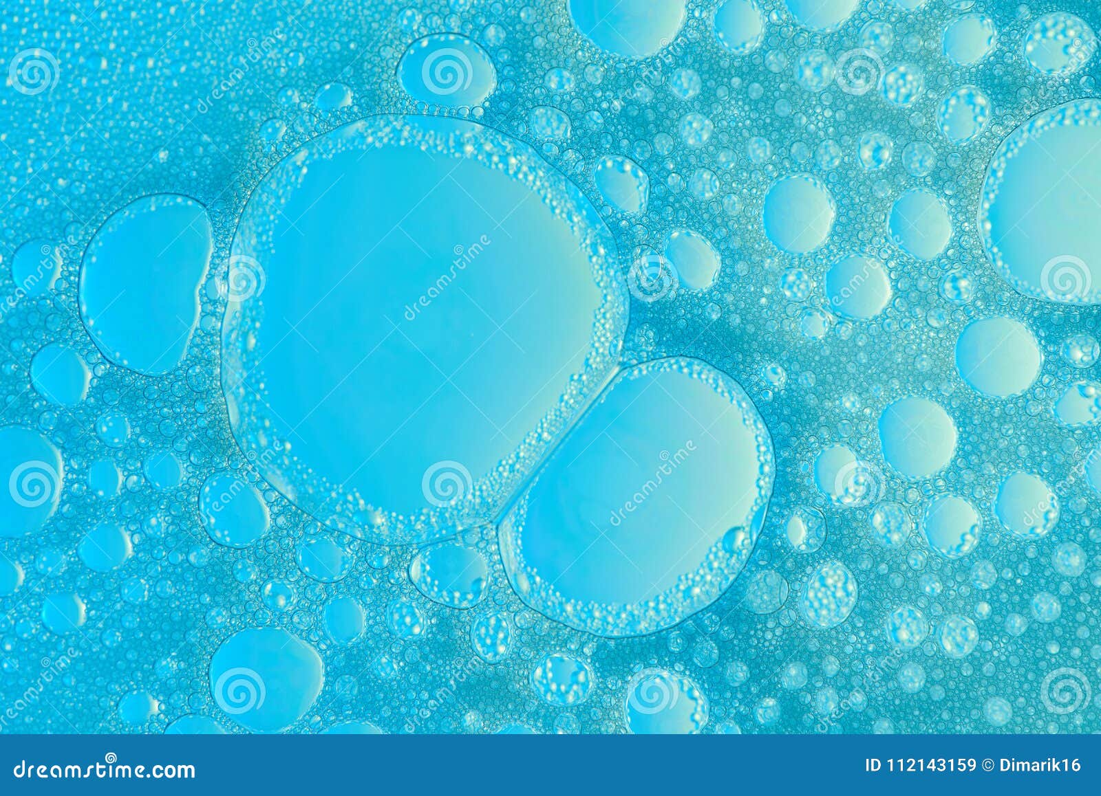 MAacro of Blue Soap Bubbles Stock Image - Image of close, detail: 112143159