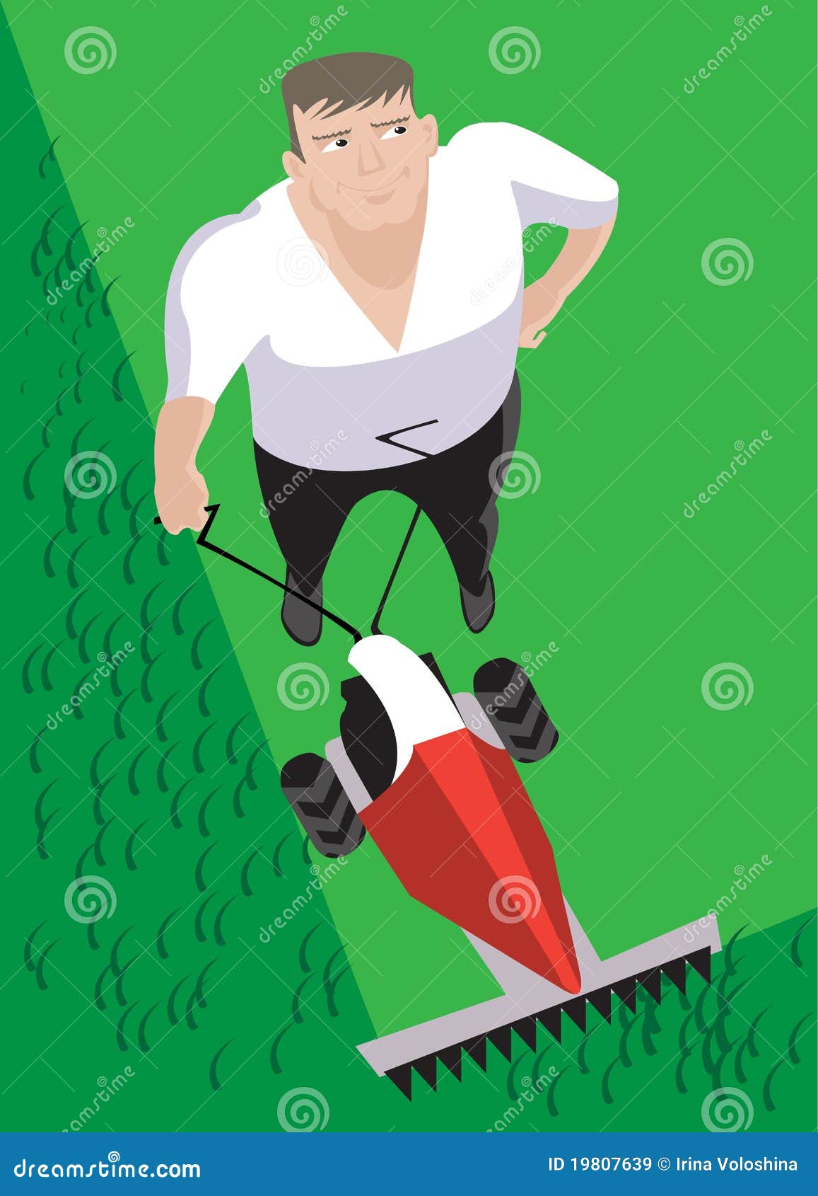 Maaimachine stock illustratie. Illustration of illustratie - 19807639