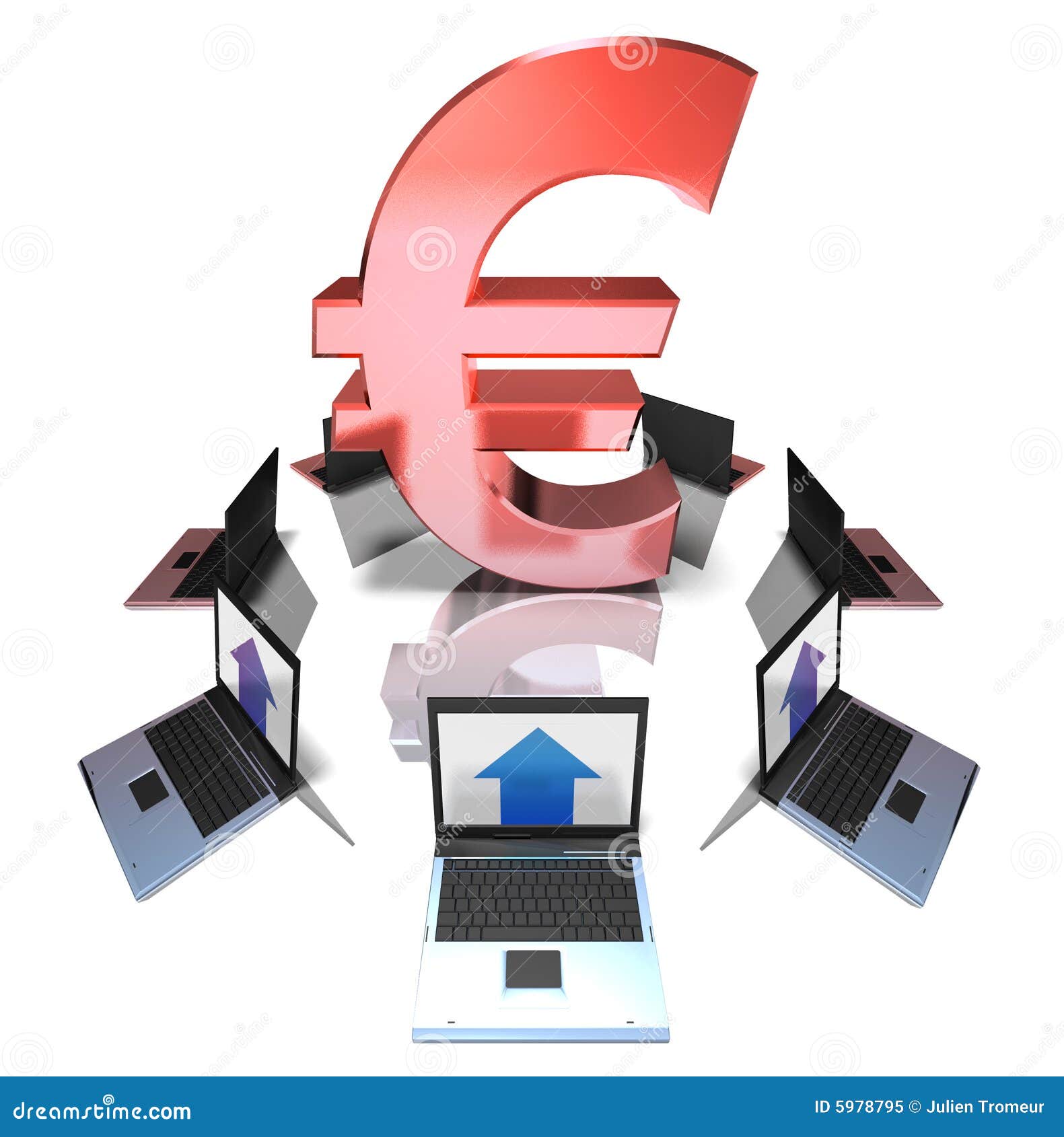 Maak geld online stock illustratie. Illustration of wereld - 5978795