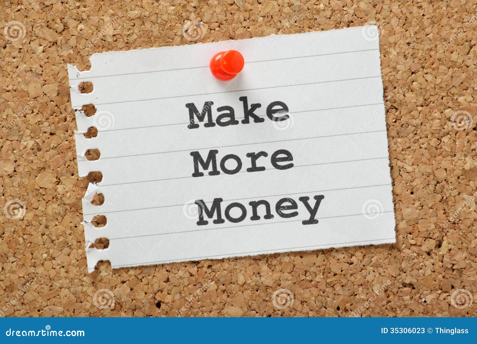 Maak Meer Geld stock afbeelding. Image of herinnering - 35306023