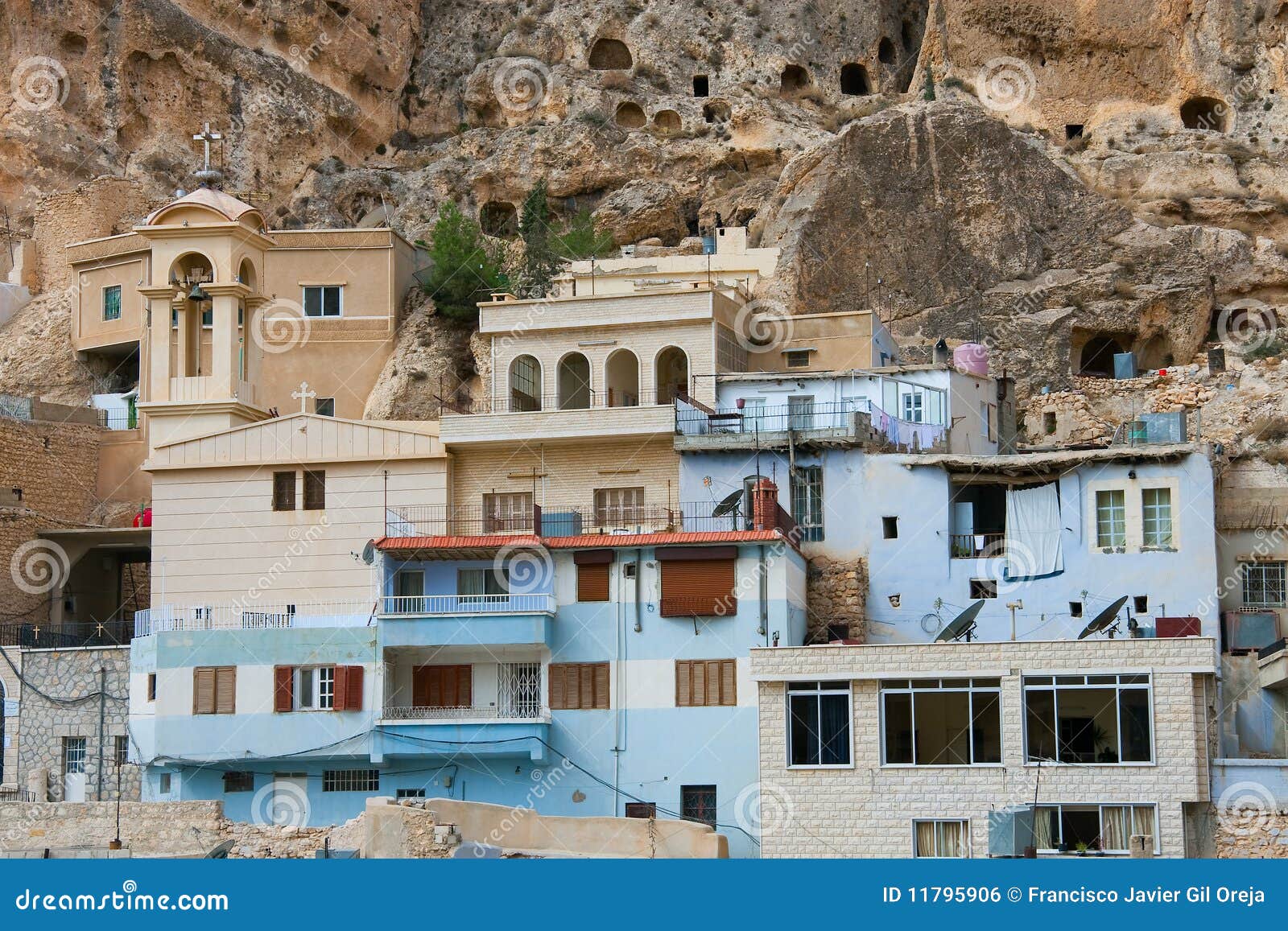 Maaloula stock photo. Image of village, asia, houses - 11795906