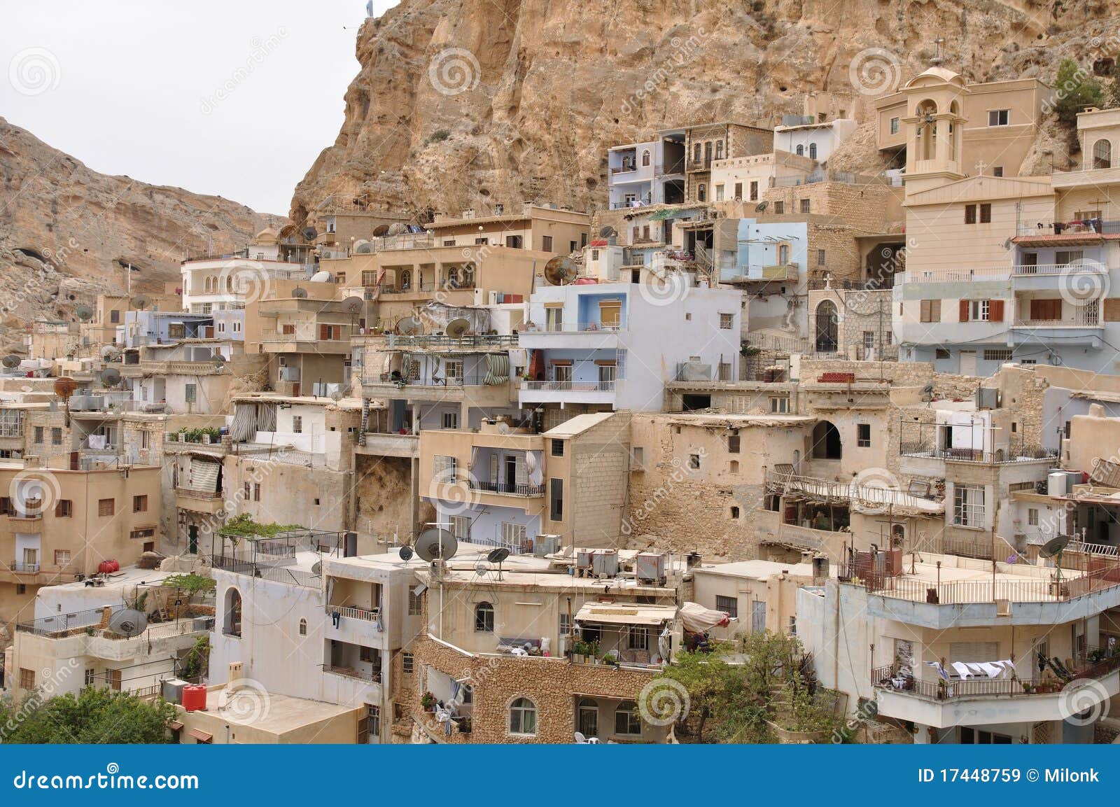 Maalula village stock image. Image of history, devil - 17448759