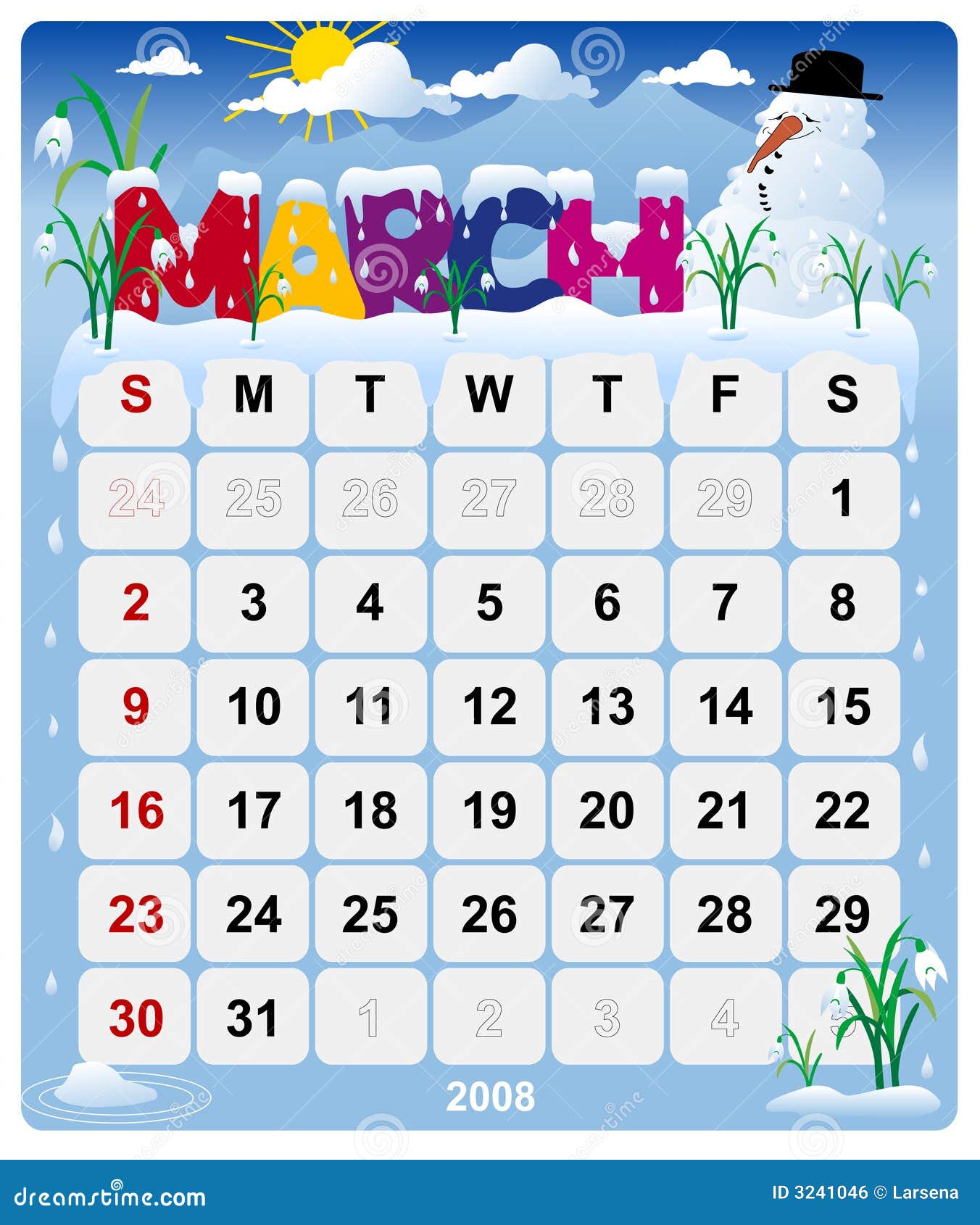 Maandelijkse Kalender - 2 Maart Vector Illustratie - Illustration of ...