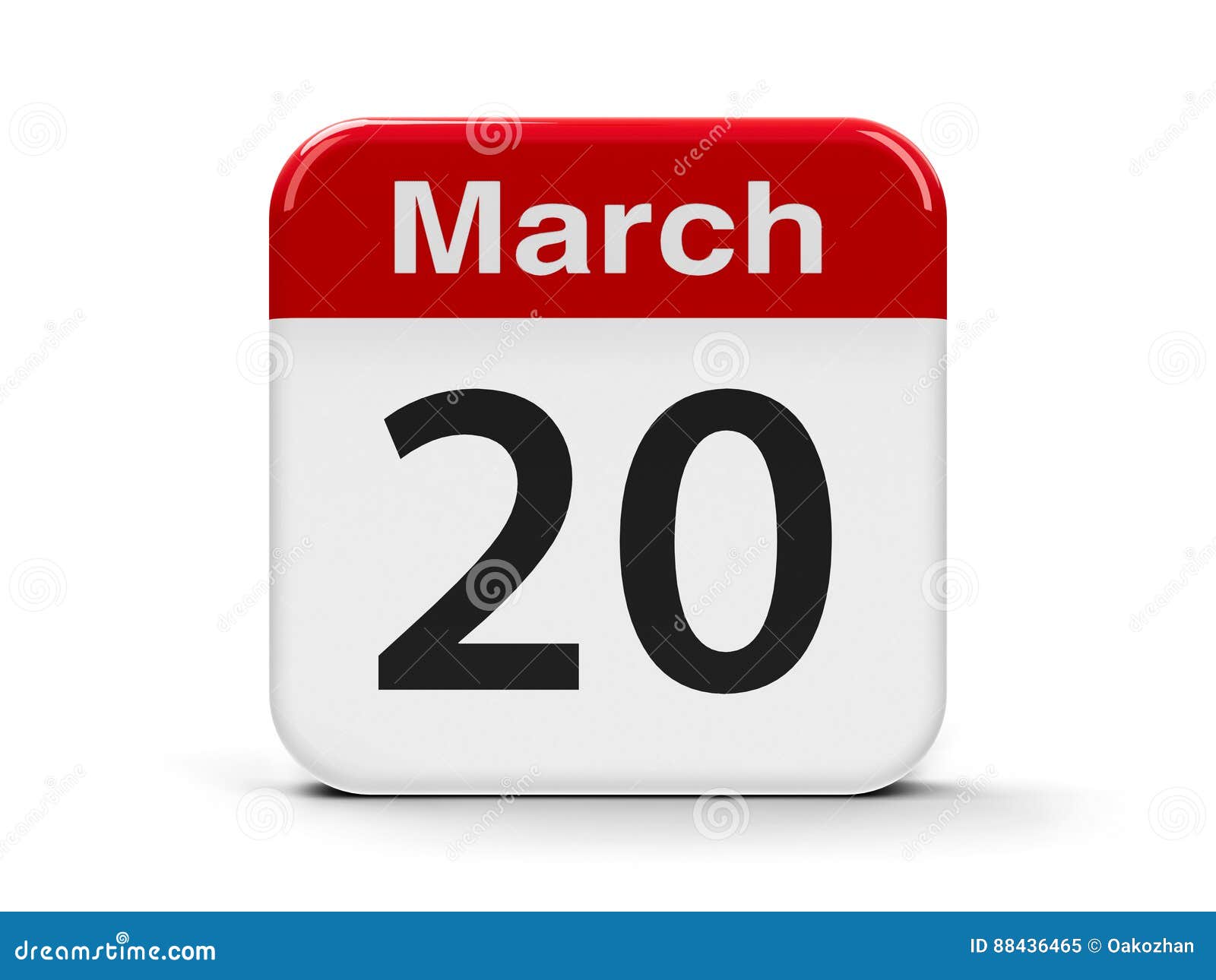 20 Maart stock illustratie. Illustration of datum, teken - 88436465