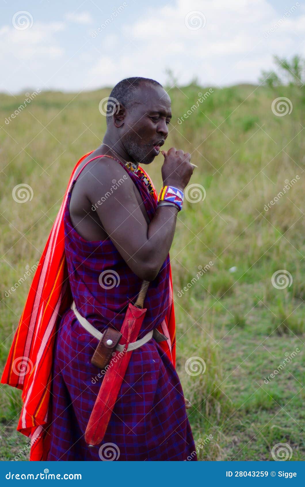 Maasai Man editorial stock image. Image of traditional - 28043259