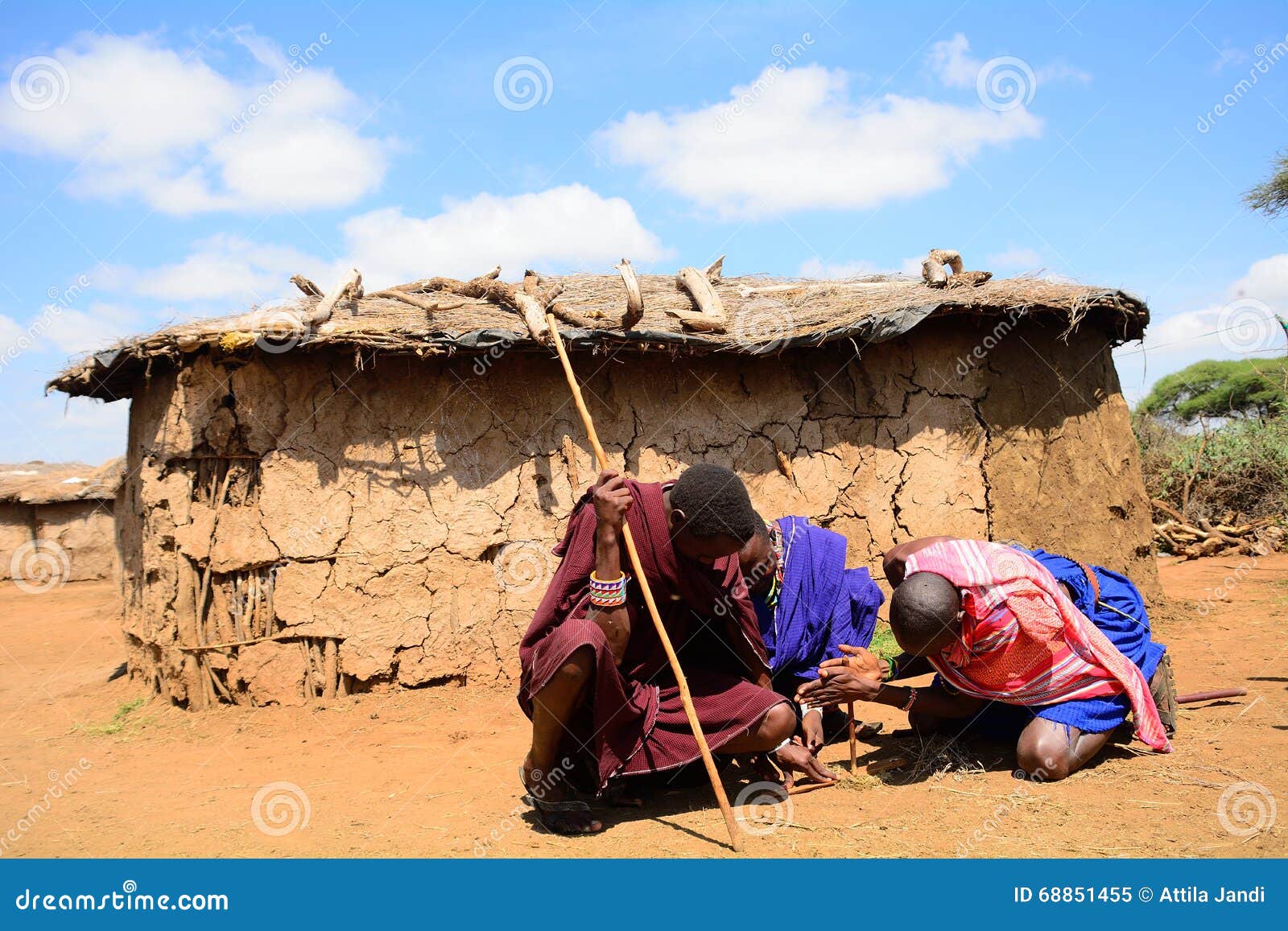 Man Lighting Fire Royalty-Free Stock Image | CartoonDealer.com #23030206
