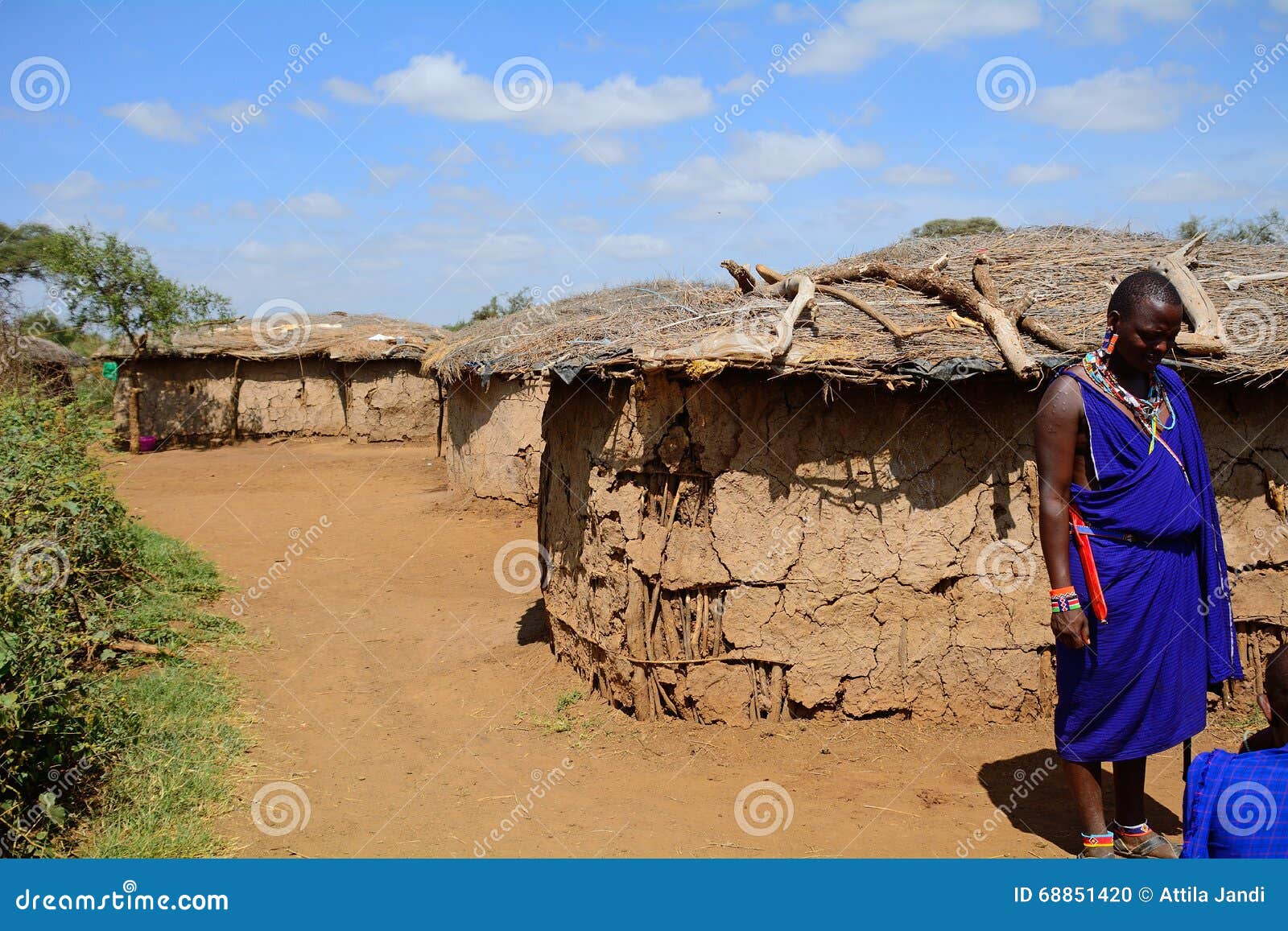 Maasai village, Kenya editorial image. Image of family - 68851420