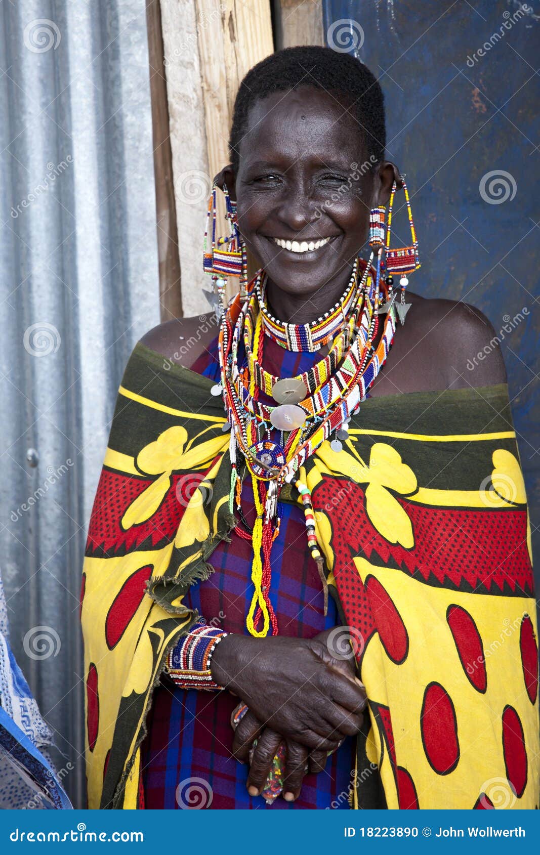 Maasai woman editorial image. Image of colorful, simplicity - 18223890