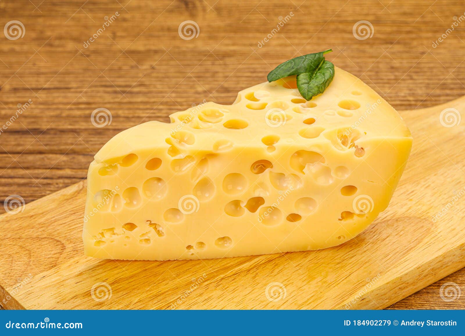 Maasdam Cheese - Yellow Triangle with Holes Stock Image - Image of ...