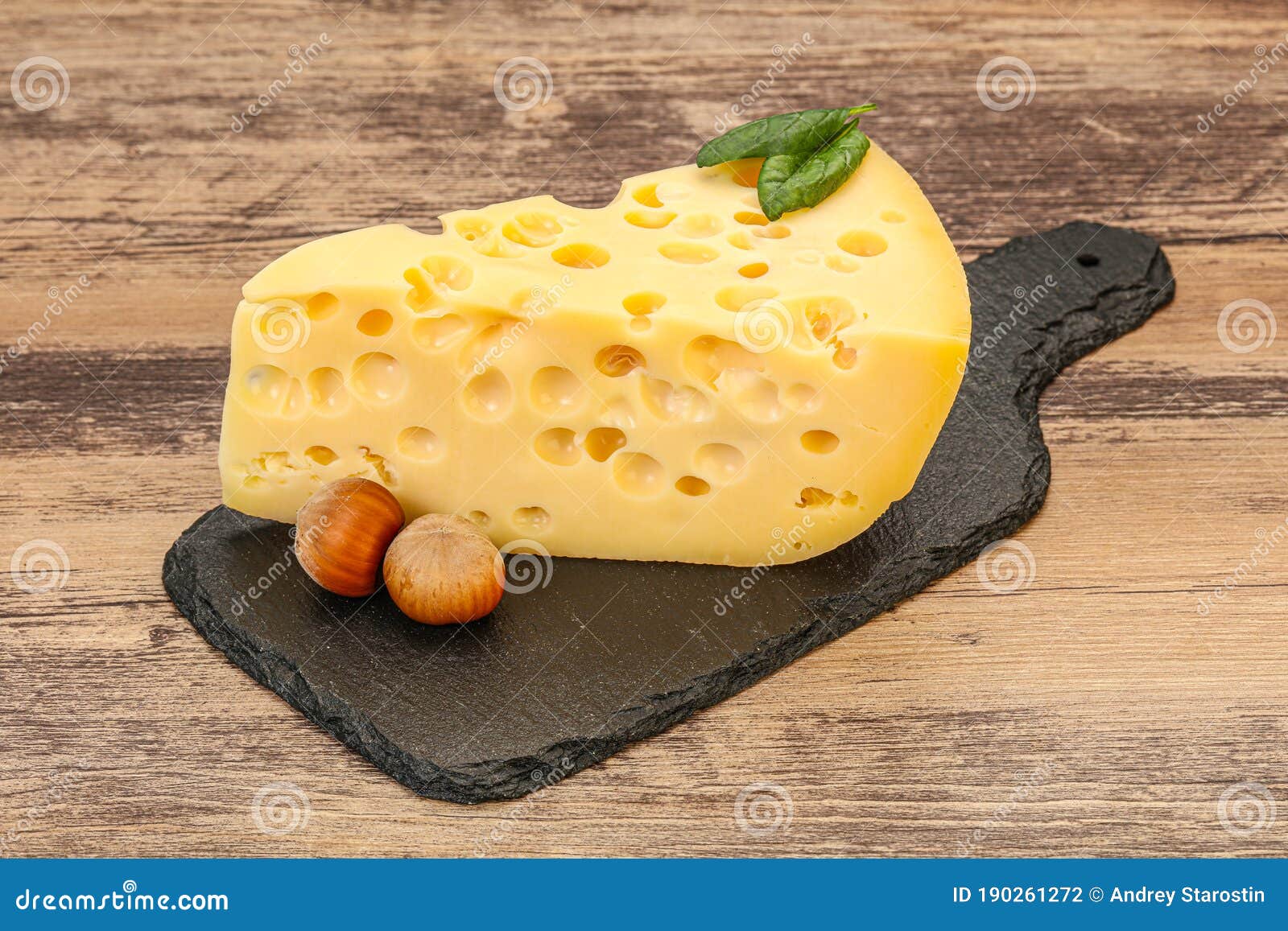 Maasdam Cheese - Yellow Triangle with Holes Stock Photo - Image of food ...