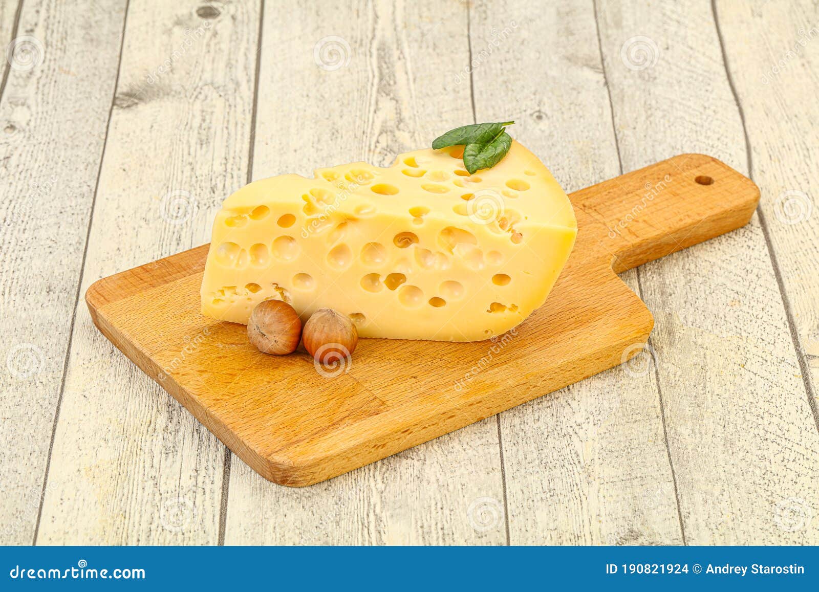 Maasdam Cheese - Yellow Triangle with Holes Stock Photo - Image of ...