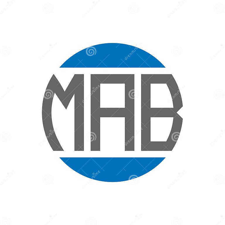 MAB Letter Logo Design on White Background. MAB Creative Initials ...