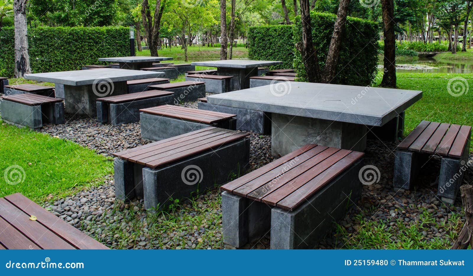 Mable table in public park stock photo. Image of field - 25159480