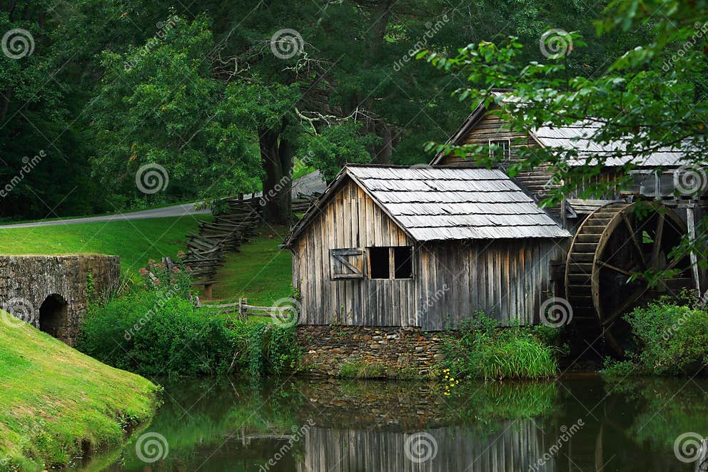 Mabry Mill stock photo. Image of landmark, foliage, miller - 6458474