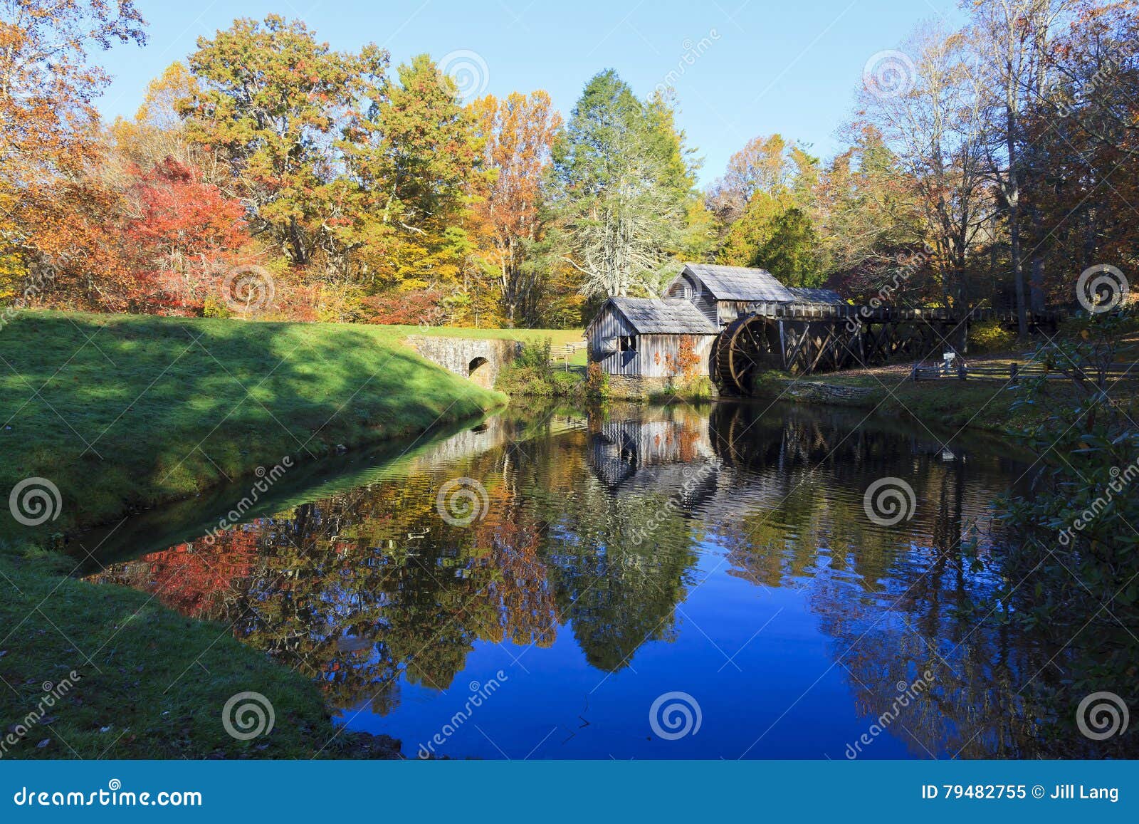 Mabry Mill stock image. Image of foliage, historic, blue - 79482755