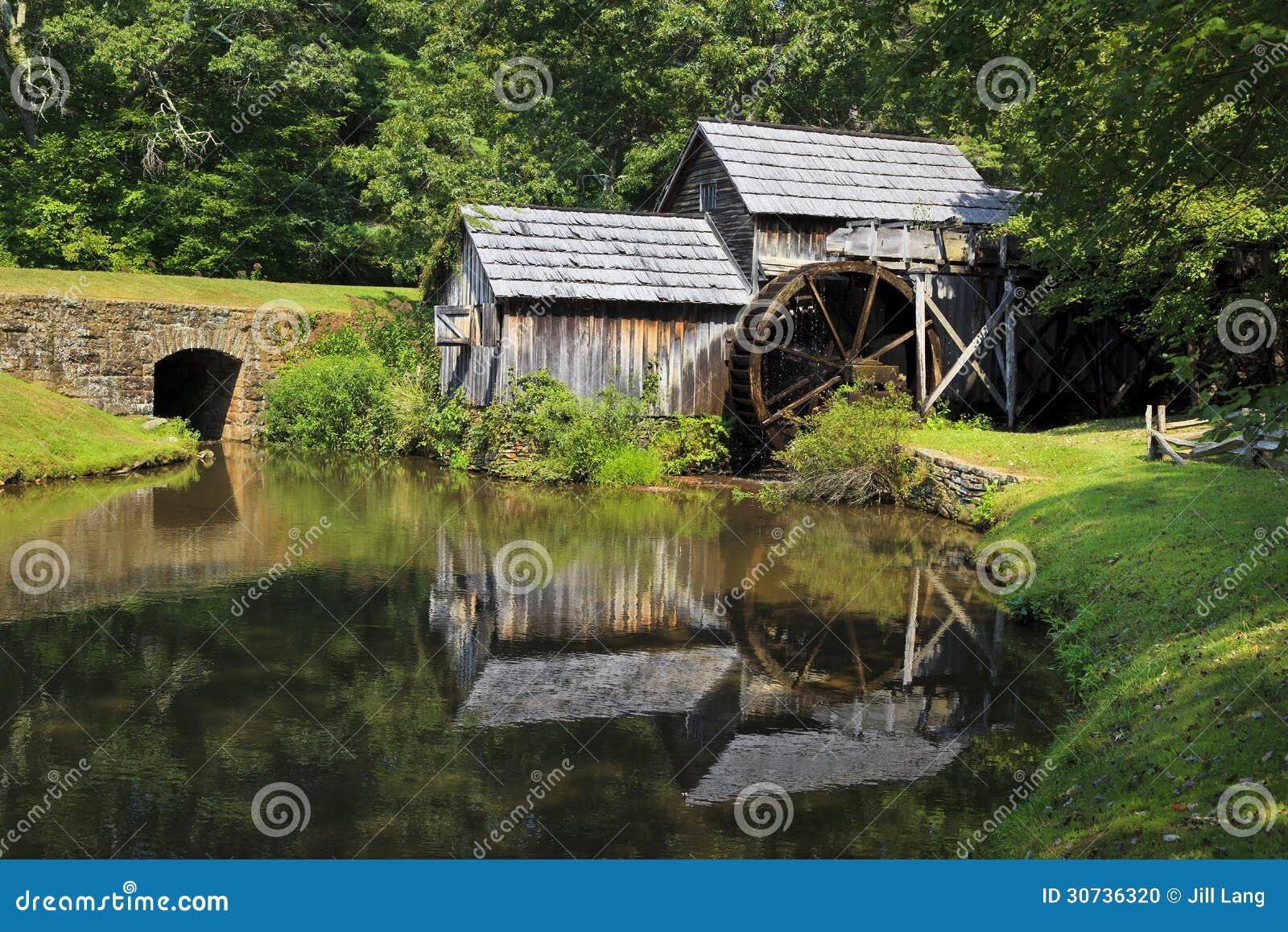 Mabry Mill stock photo. Image of building, green, summer - 30736320