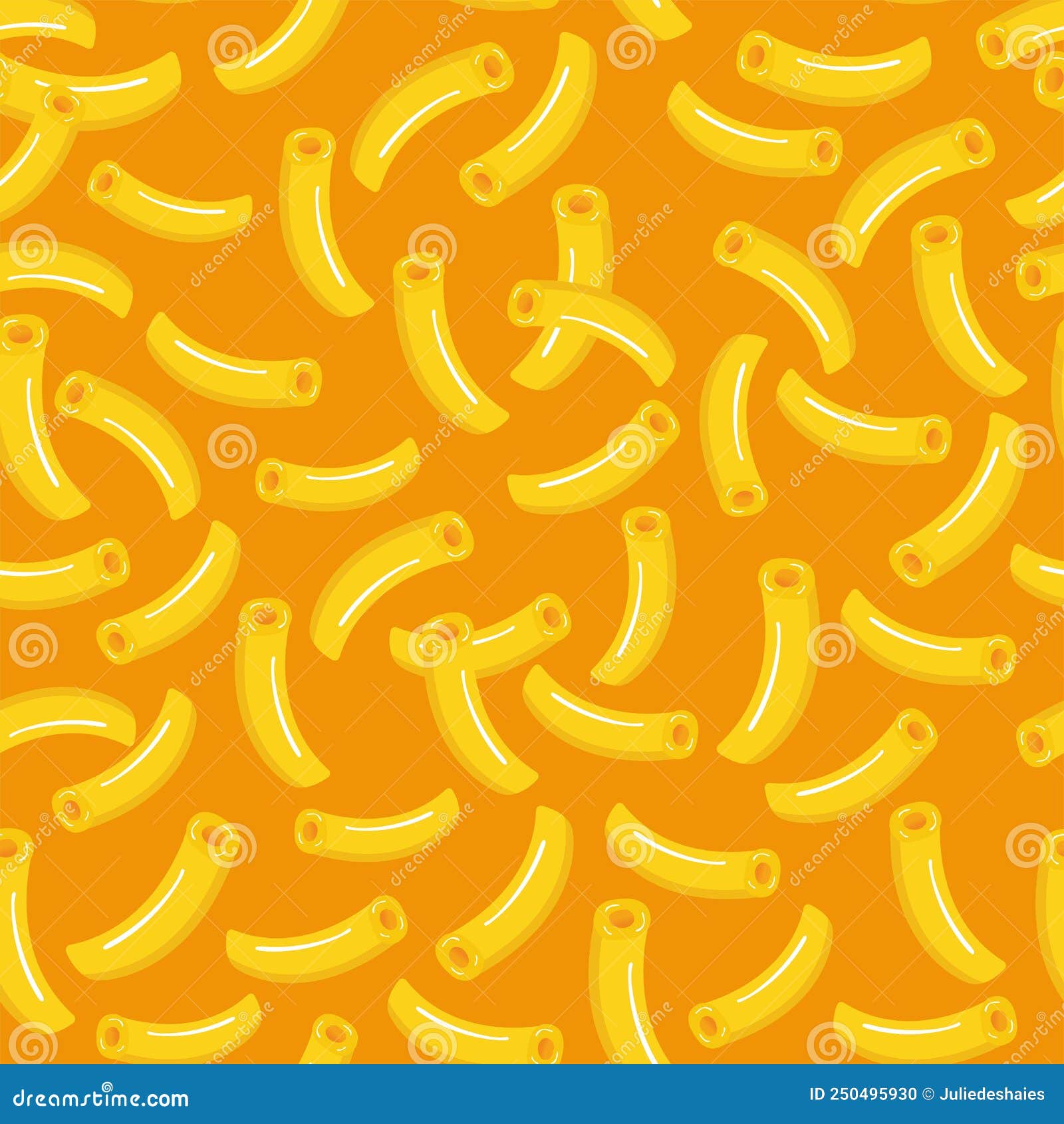 Mac and Cheese Vector Illustration Repeating Pattern Stock Vector ...