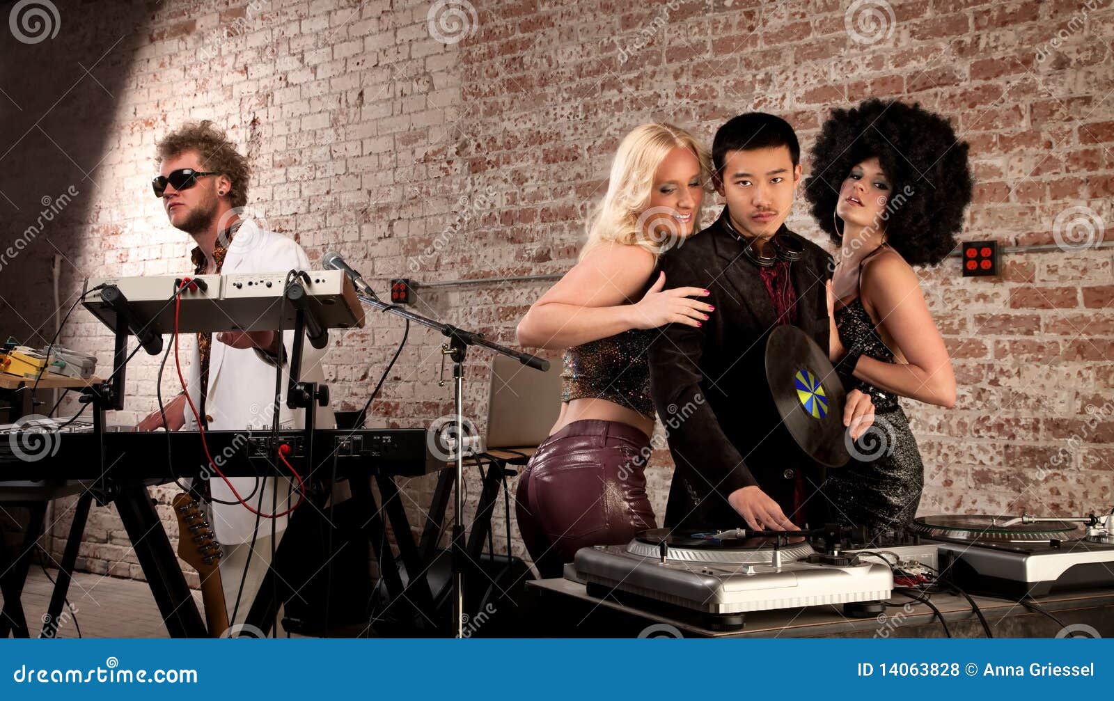 Mac Daddy DJ stock photo. Image of disco, boogie, female - 14063828