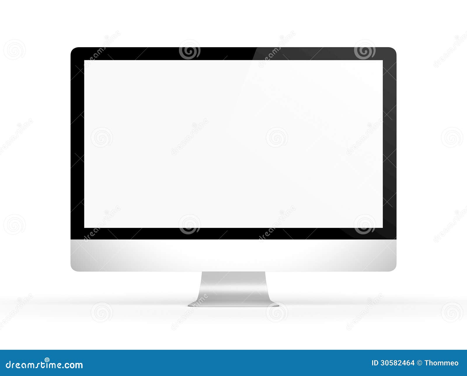 MAC-frontale Computer Het Scherm Stock Illustratie - Illustration of ...
