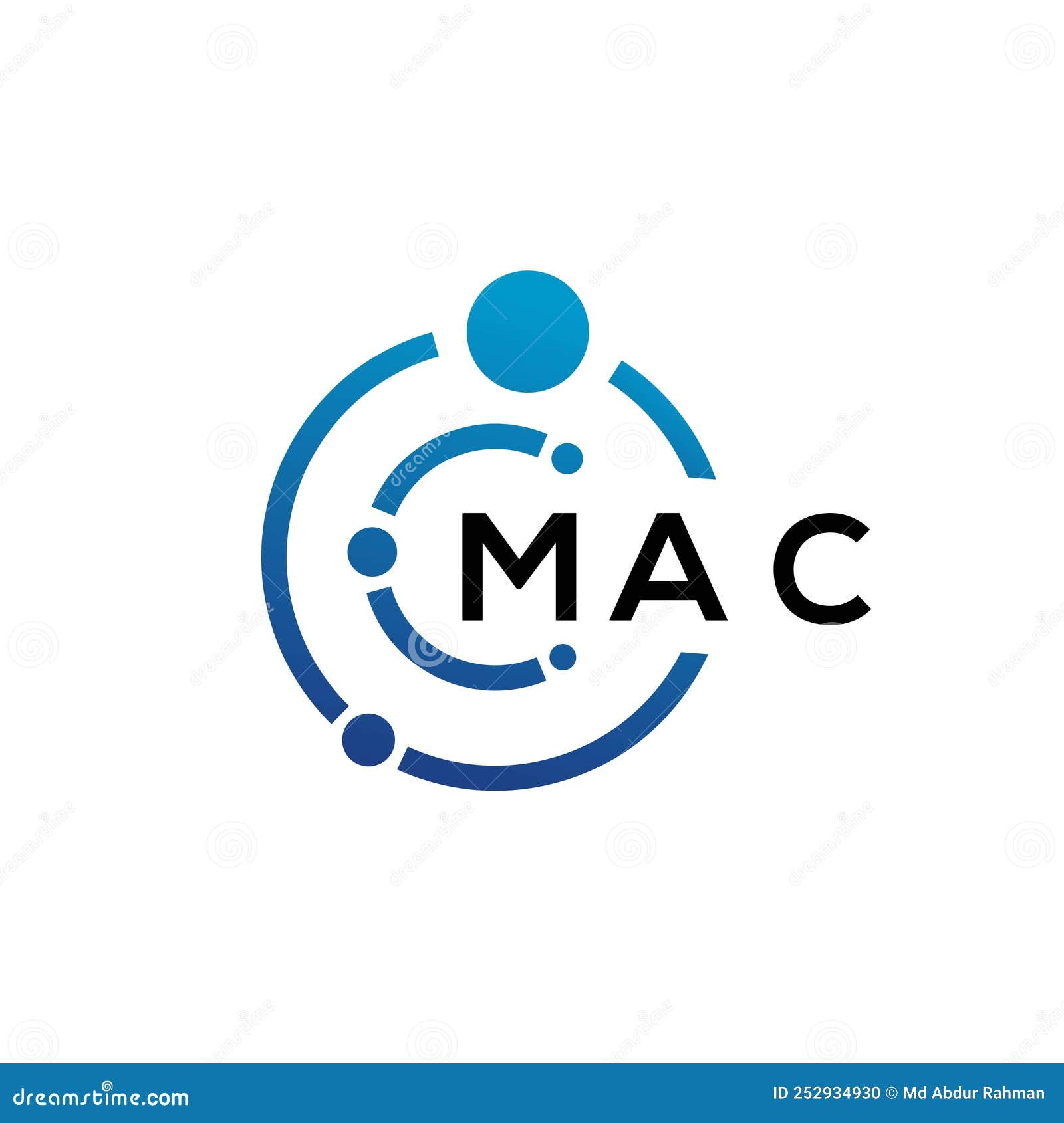MAC Letter Technology Logo Design on White Background. MAC Creative ...