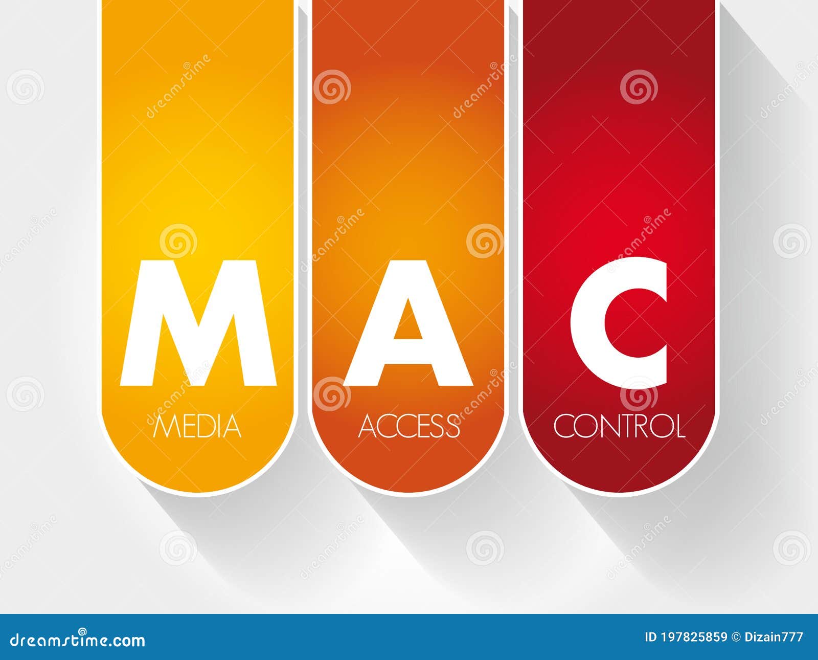 MAC - Media Access Control Acronym Stock Illustration - Illustration of ...