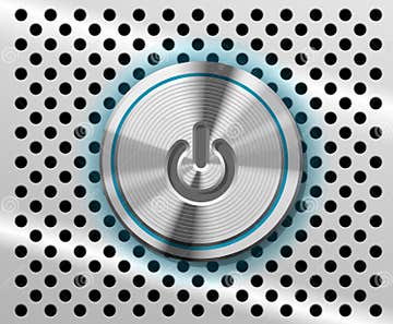 Mac Power Button stock vector. Illustration of silver - 22548085