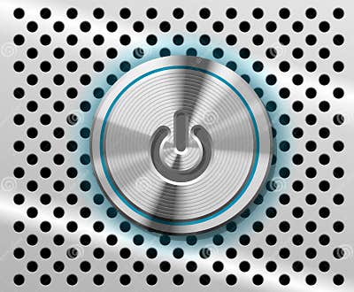 Mac Power Button stock vector. Illustration of silver - 22548085