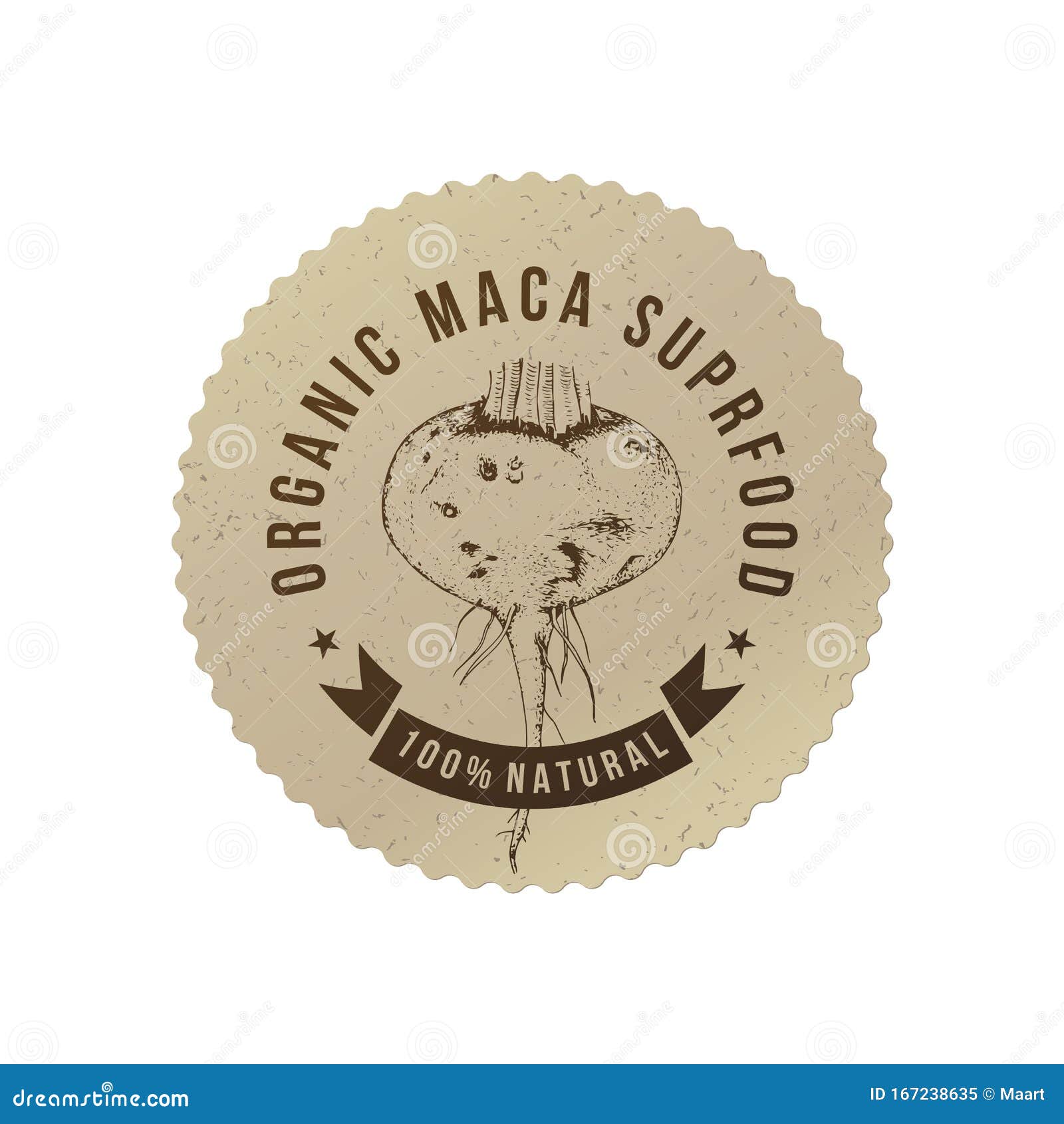 Maca Superfood Root For Template Farmer Market Design, Label And ...