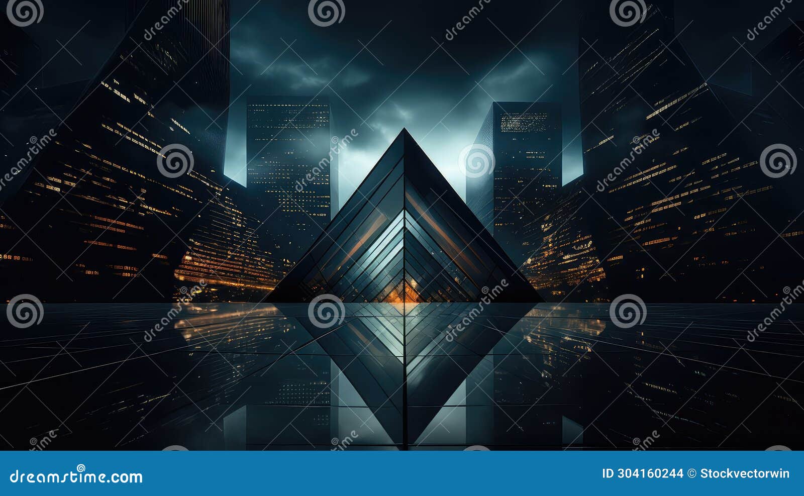 Macabre Dark Architecture Background Royalty-Free Illustration ...