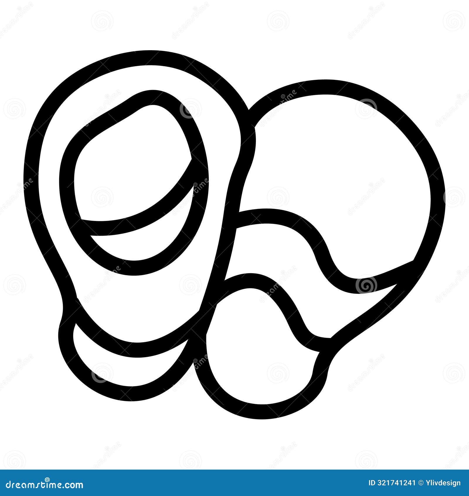 Macadamia Nuts Cracking Open Showing Nut and Shell Line Art Drawing ...