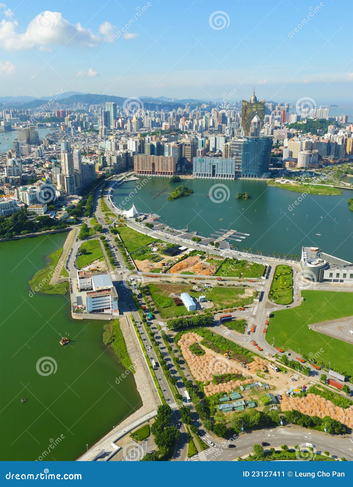 Macao city stock image. Image of cityscape, city, aerial - 23127411