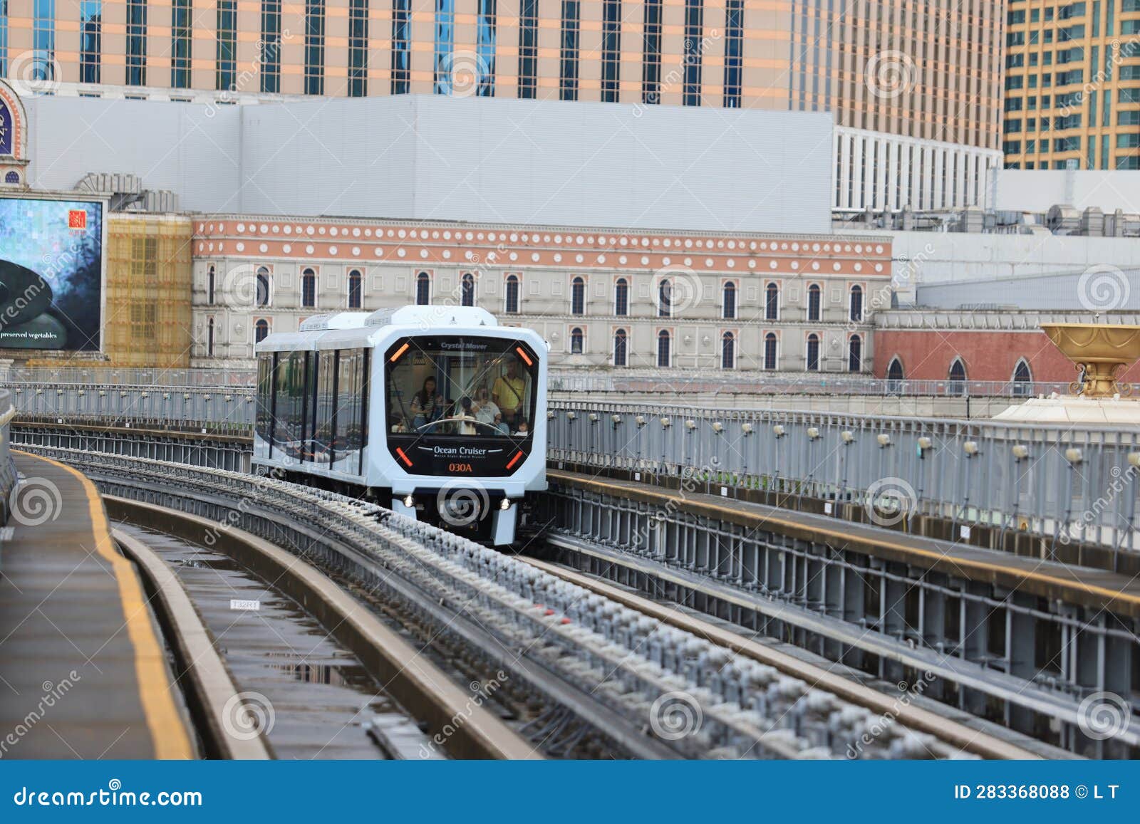 Macao Light Rapid Transit, The Only One Railway In Macau Editorial ...