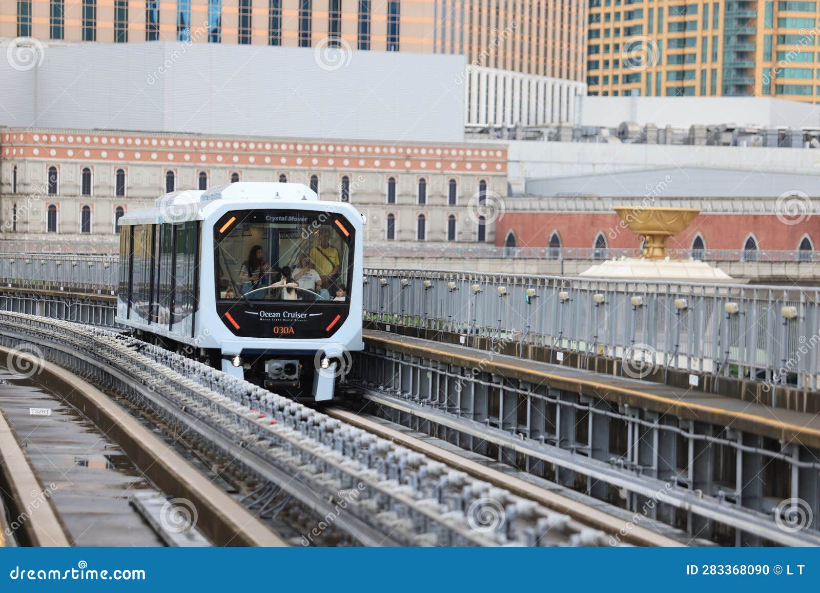Macao Light Rapid Transit, the only One Railway in Macau Editorial ...