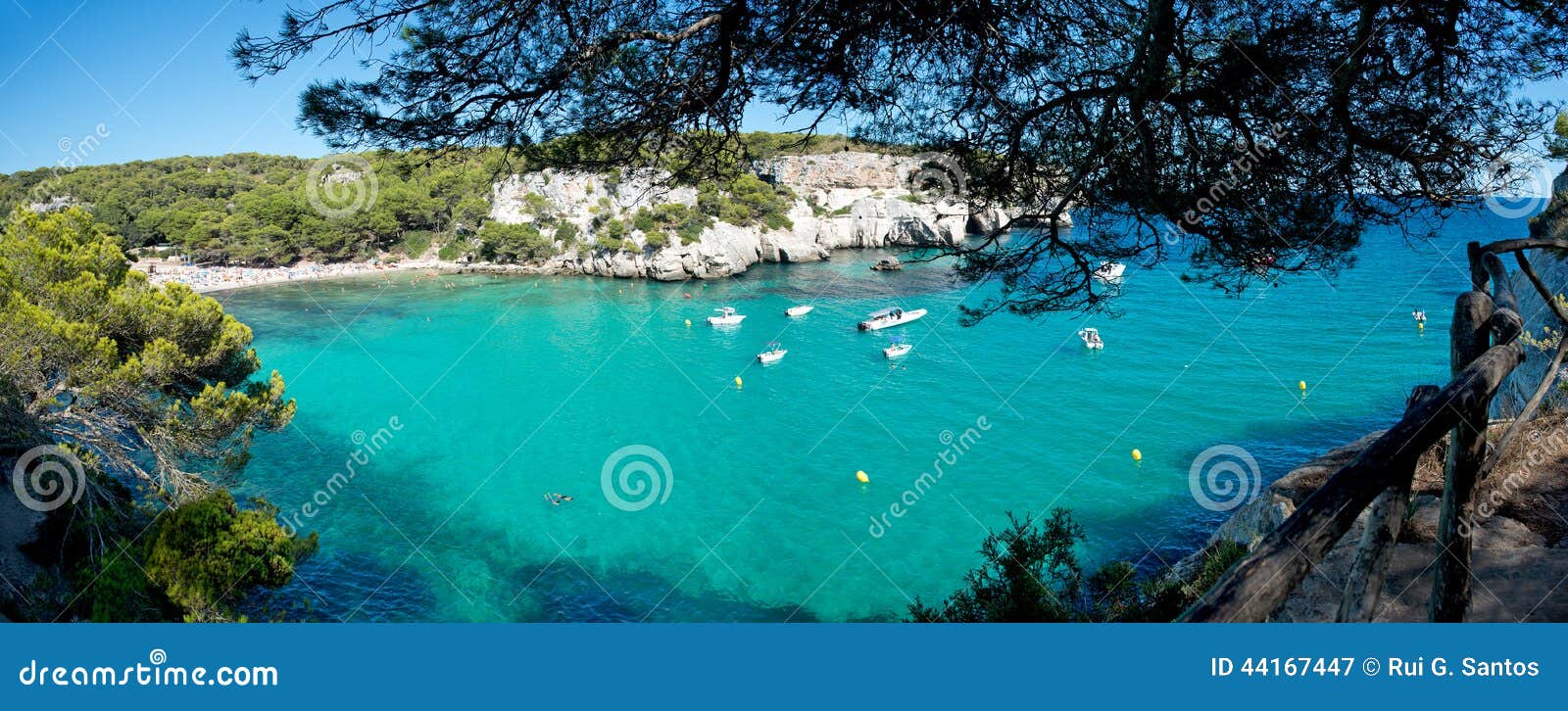 Macarella Beach in Menorca, Spain Stock Image - Image of rock, minorca ...