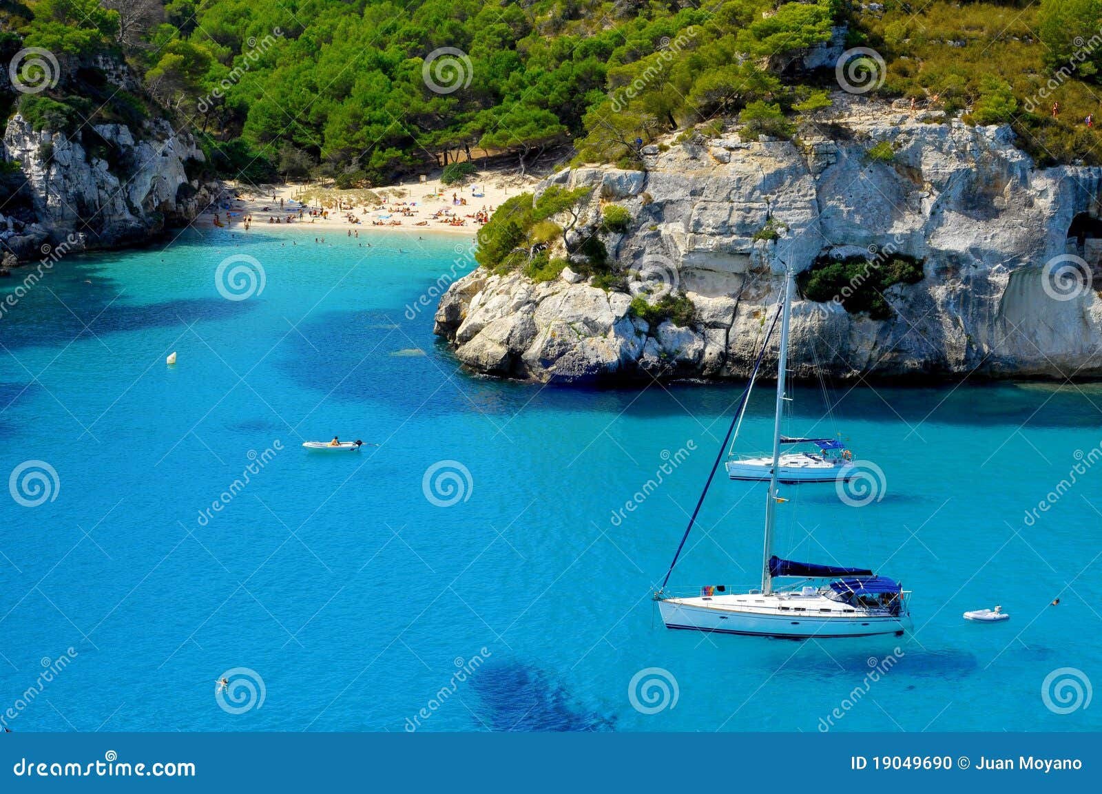 Macarelleta Beach in Menorca Spain Stock Photo - Image of scenery ...