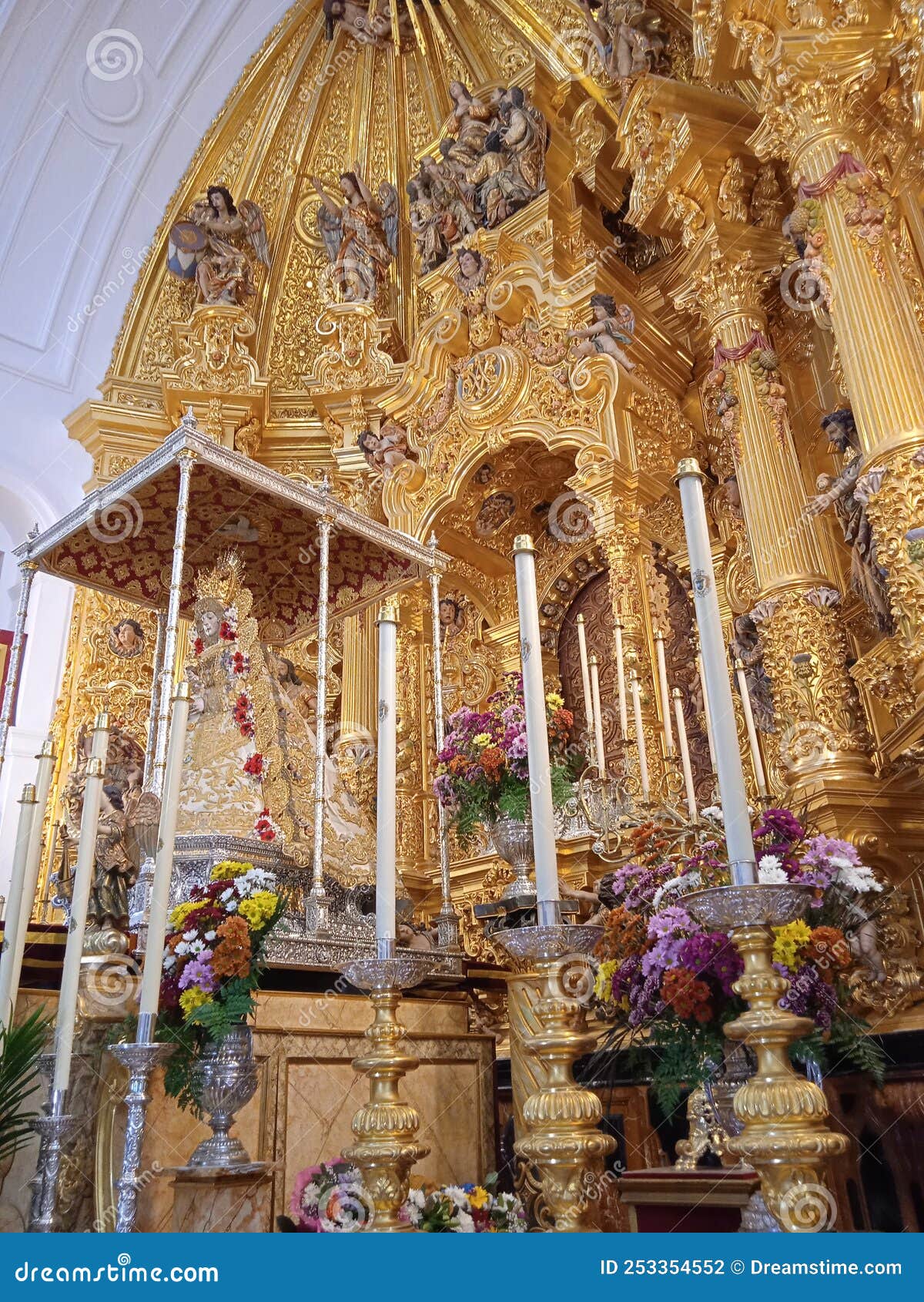 Macarena virgin editorial photography. Image of landmark - 253354552