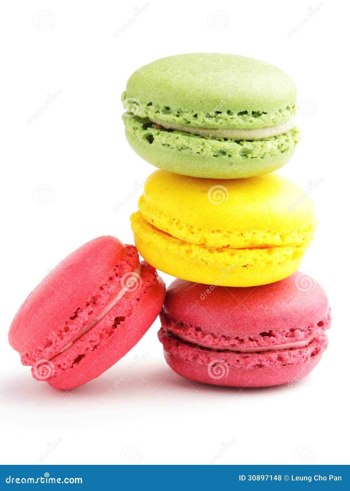 Macaron coloré photo stock. Image du orange, cuire, jaune - 30897148