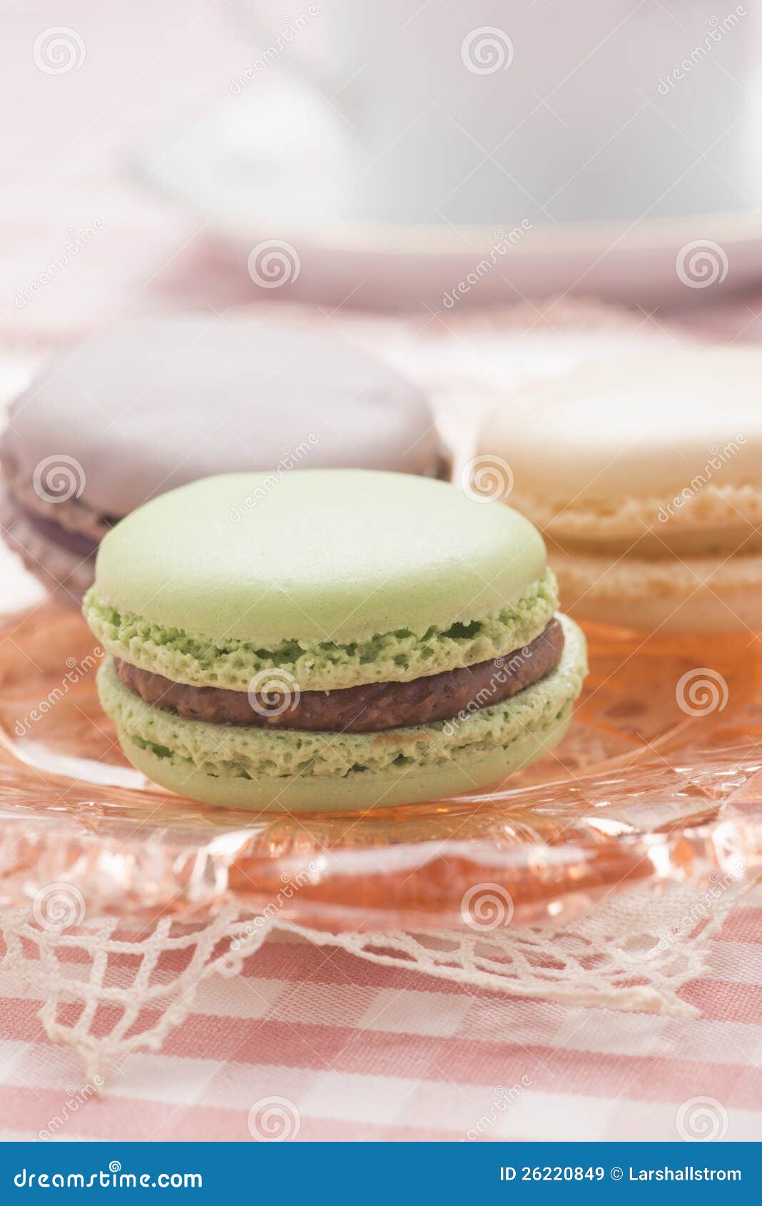 Macaron Served at Afternoon Tea Stock Image - Image of afternoon ...