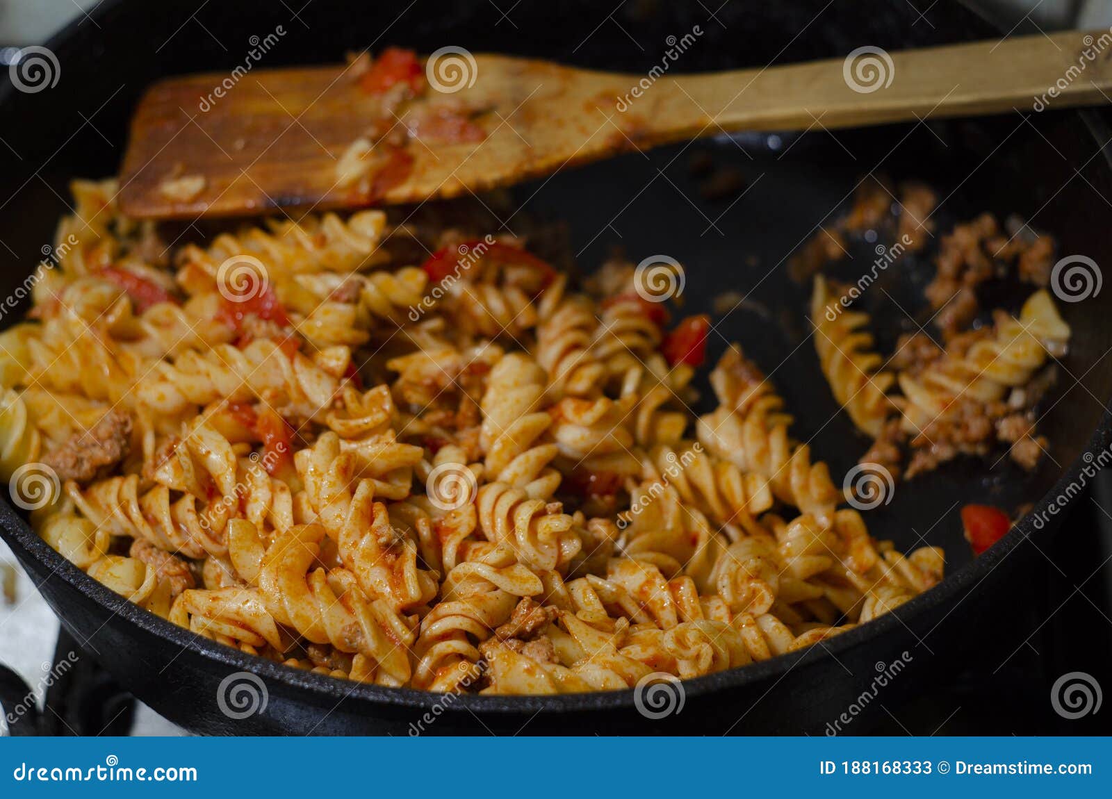 Macaroni Bolognese in a Pan Stock Image - Image of italian, traditional ...
