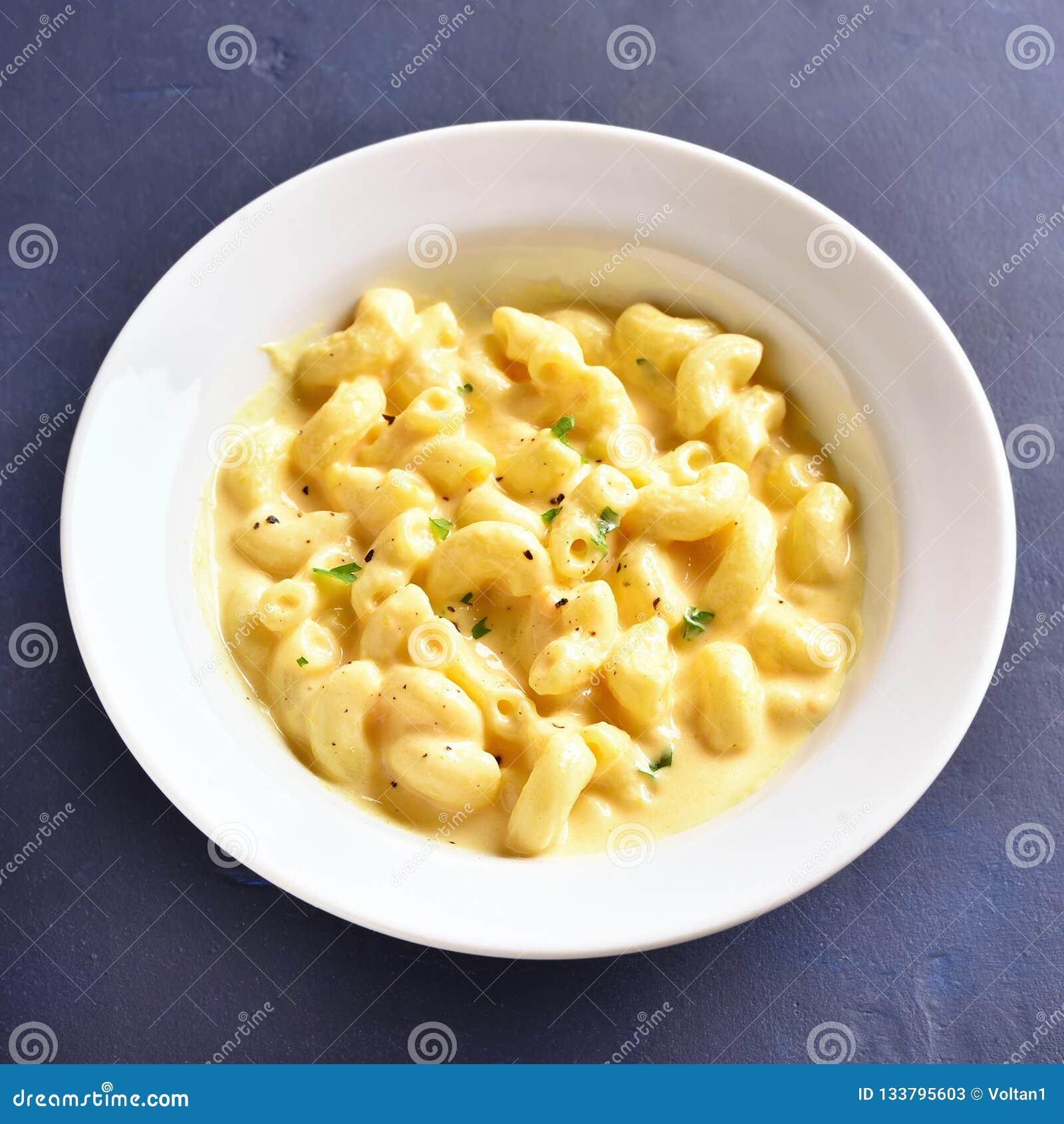 Macaroni and cheese stock image. Image of macaroni, meal - 133795603
