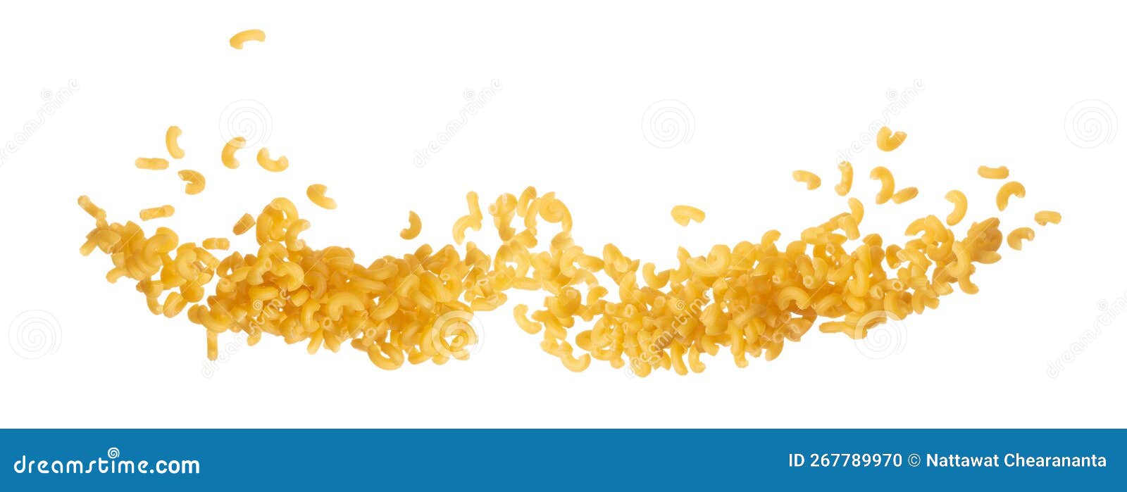 Macaroni Flying Explosion, Yellow Macaronis Pasta Float Explode ...
